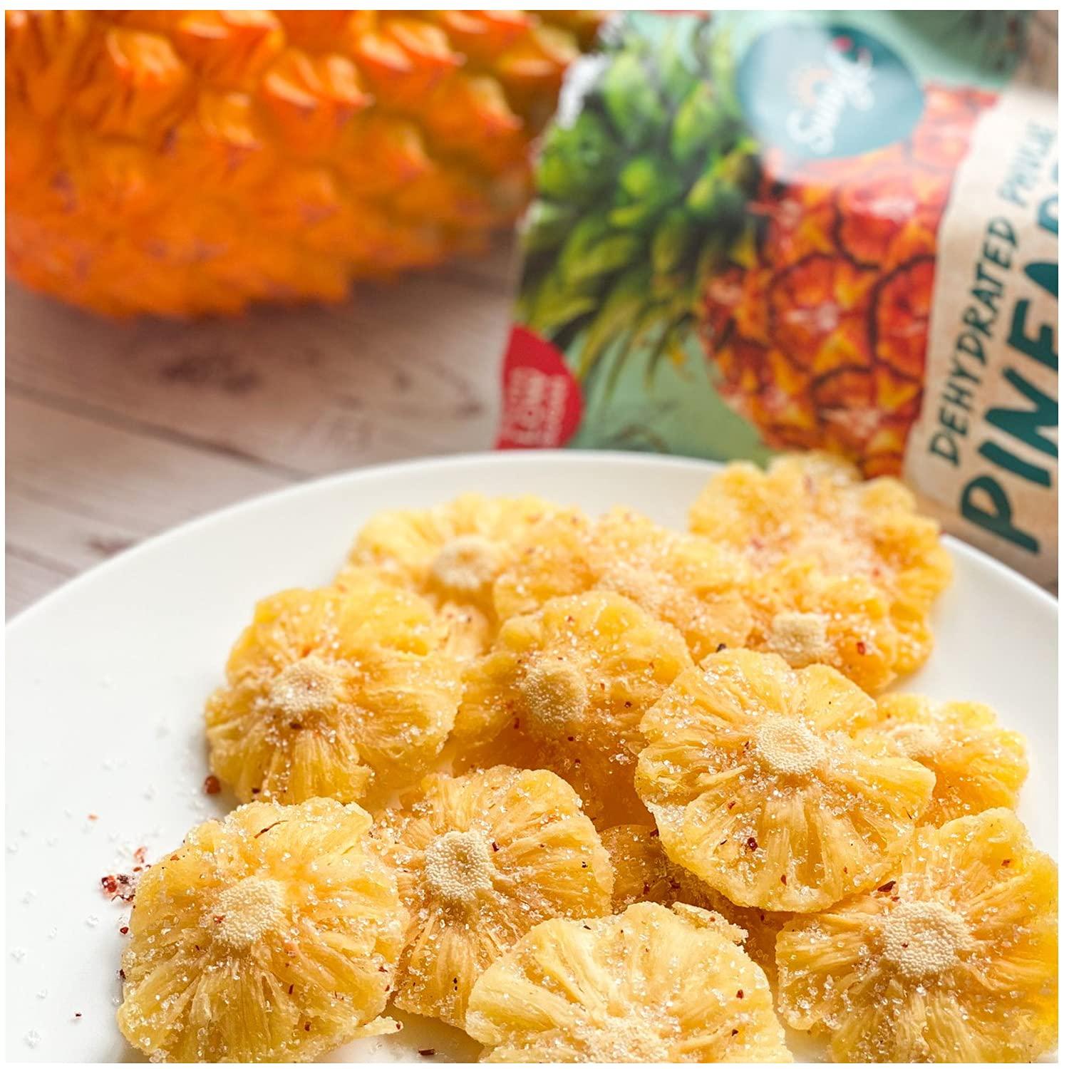 Sunny C Chili Pineapple 8 oz - Dried Sweet Thai Fruit Snack with Chili ...