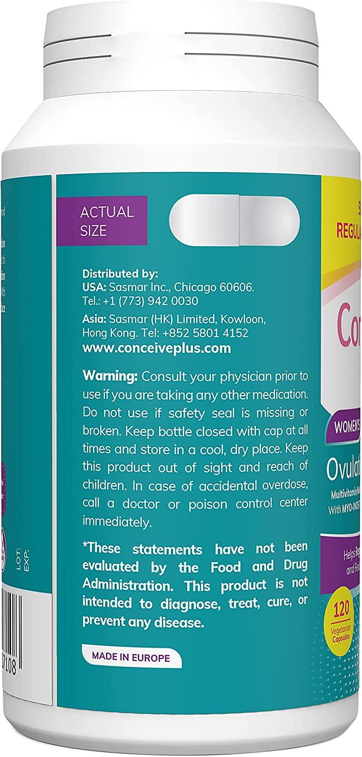 Conceive Plus Ovulation Support - PCOS Vitamins for Regulating ...