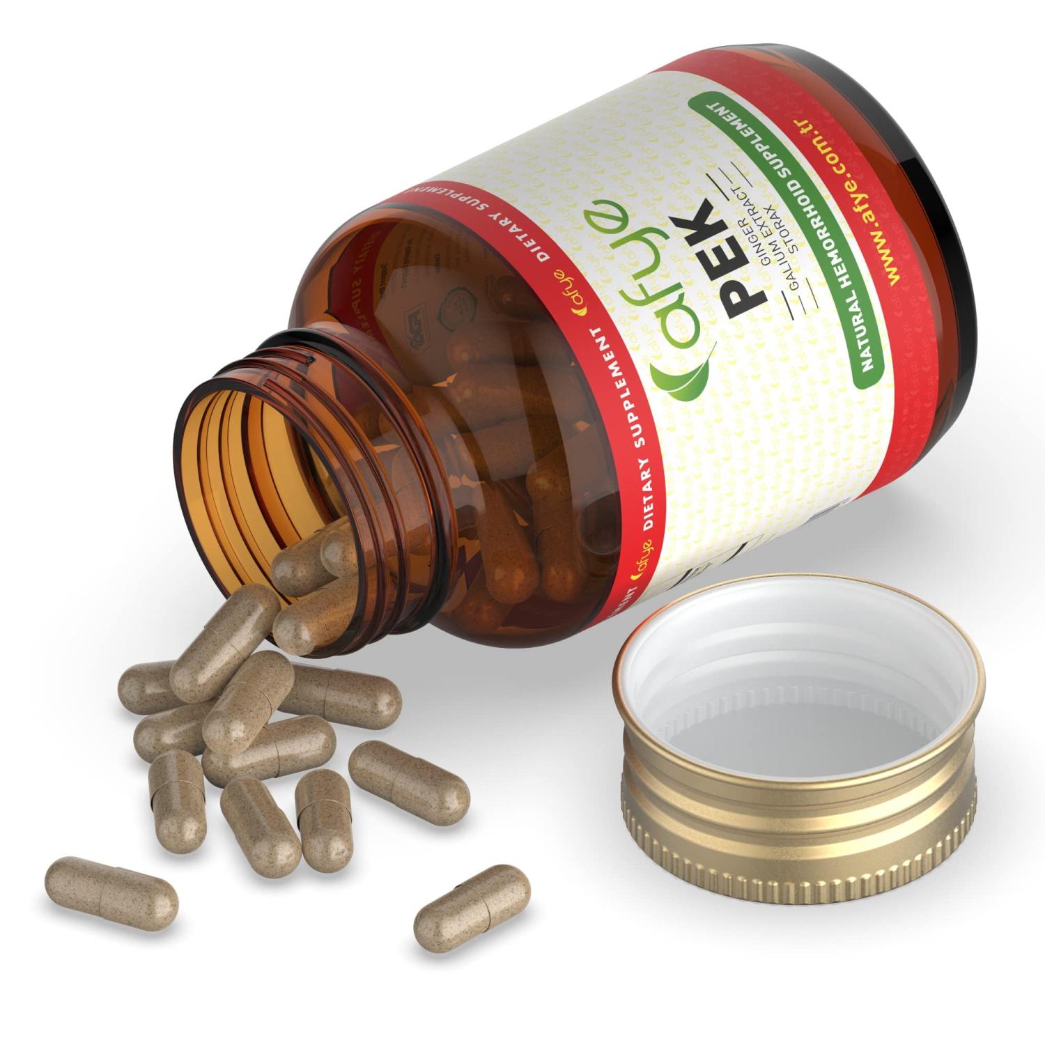 Fast Acting Hemorrhoid Treatment Supplement - 90 Capsules for Internal ...