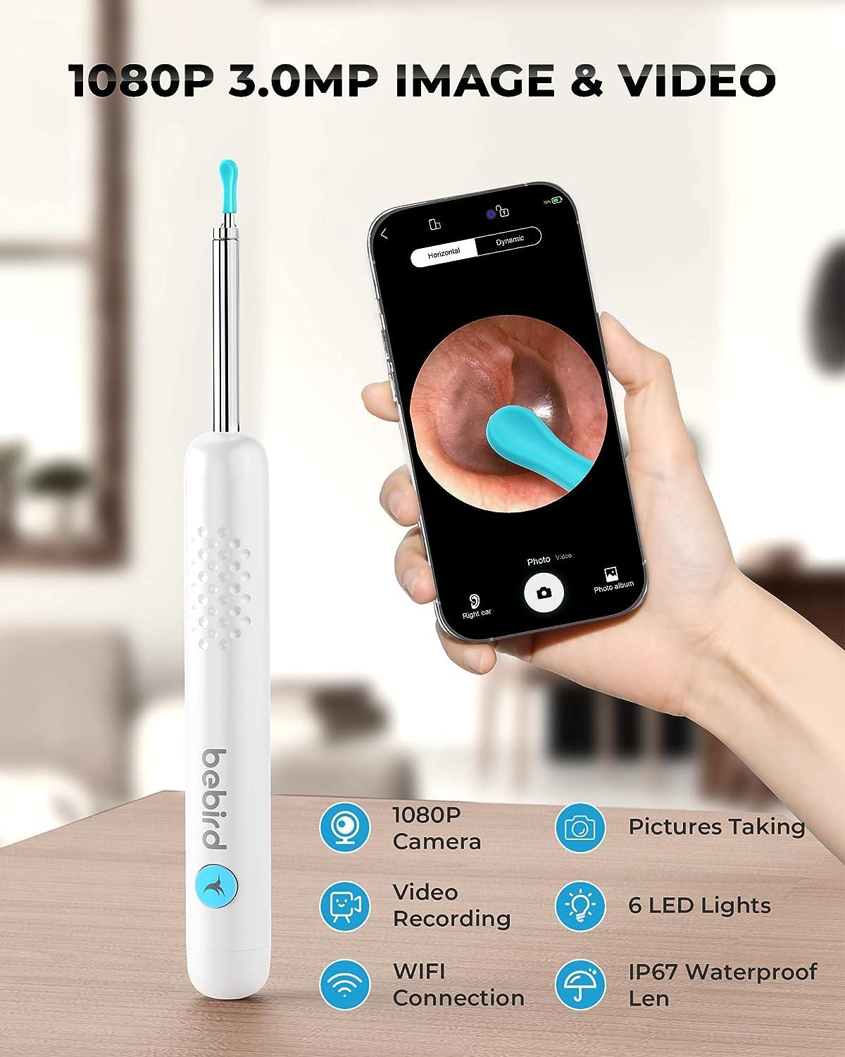 Ear Wax Removal Tool Camera - Wireless Otoscope with 1080P HD Camera ...