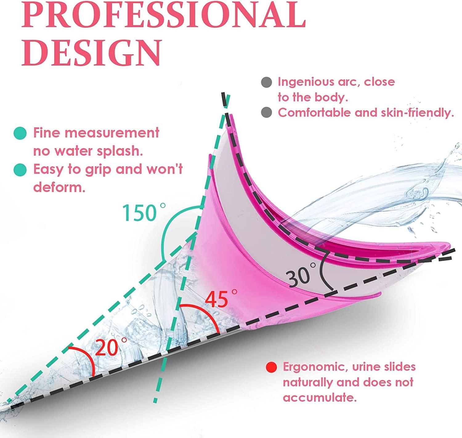 Reusable Female Urinal - Portable Silicone Pee Funnel for Women ...