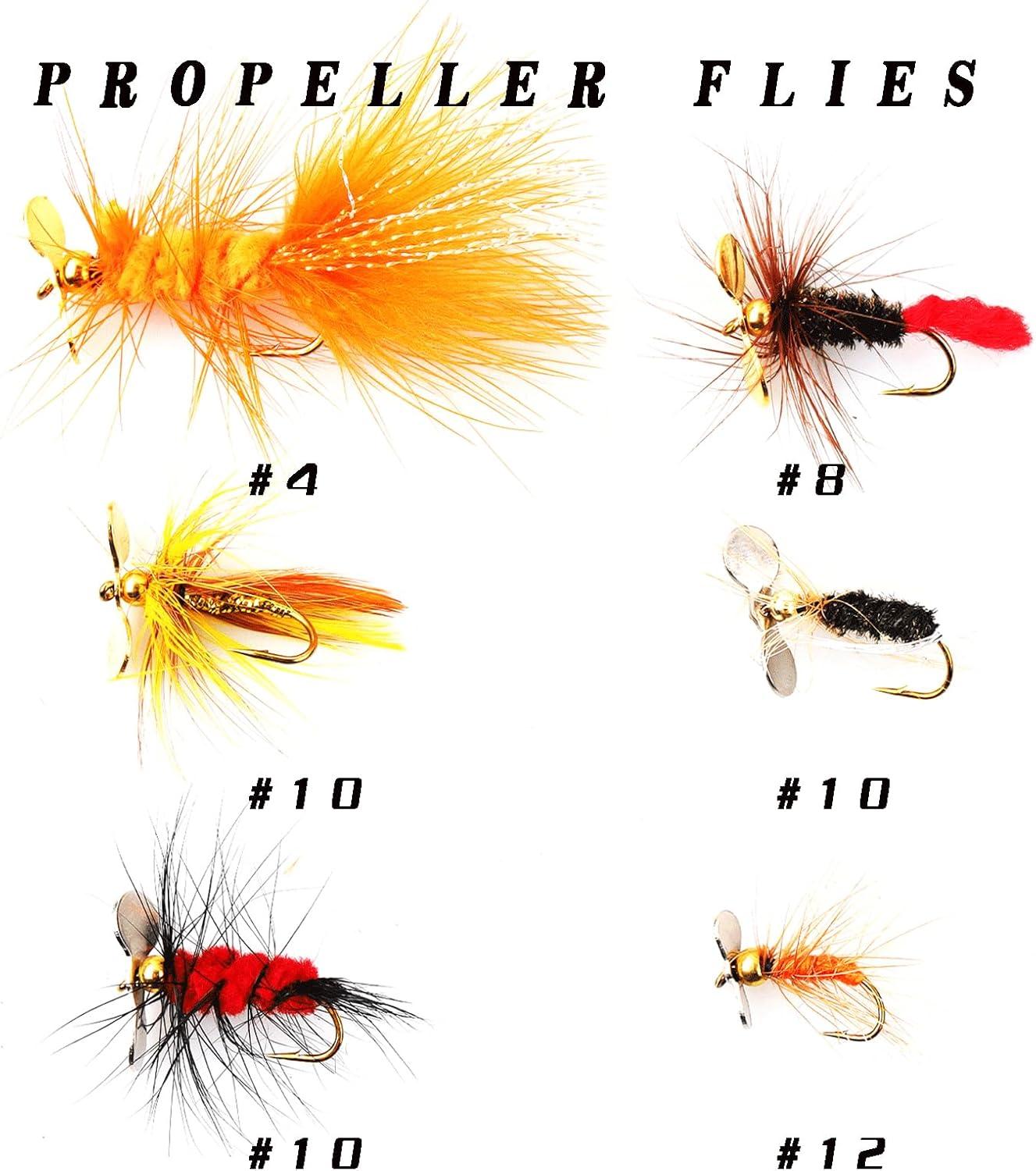 Flying Fishing Assortment Kit - 42-Piece Dry & Wet Flies for Trout Bass ...