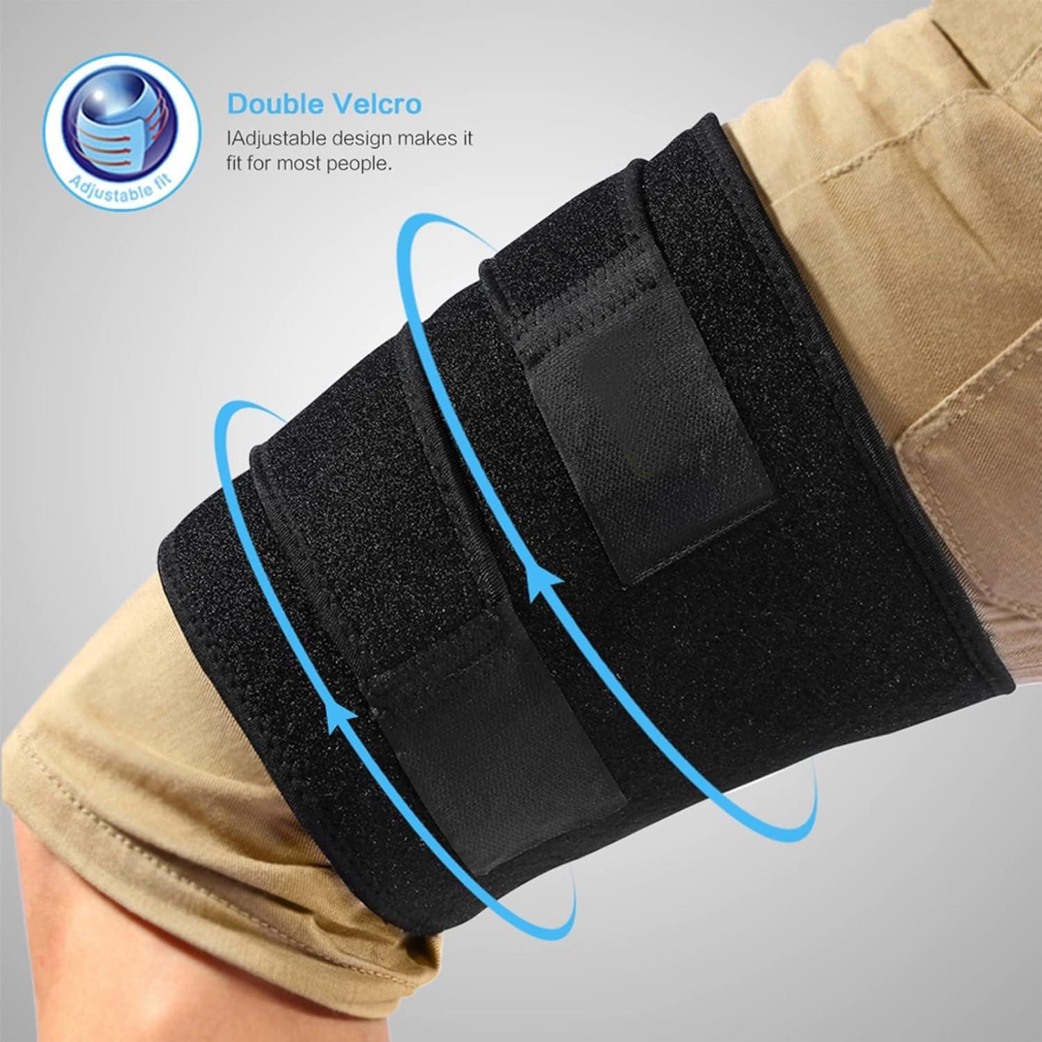 Ymiko Thigh Brace Support | Adjustable Compression Sleeve for Hamstring ...