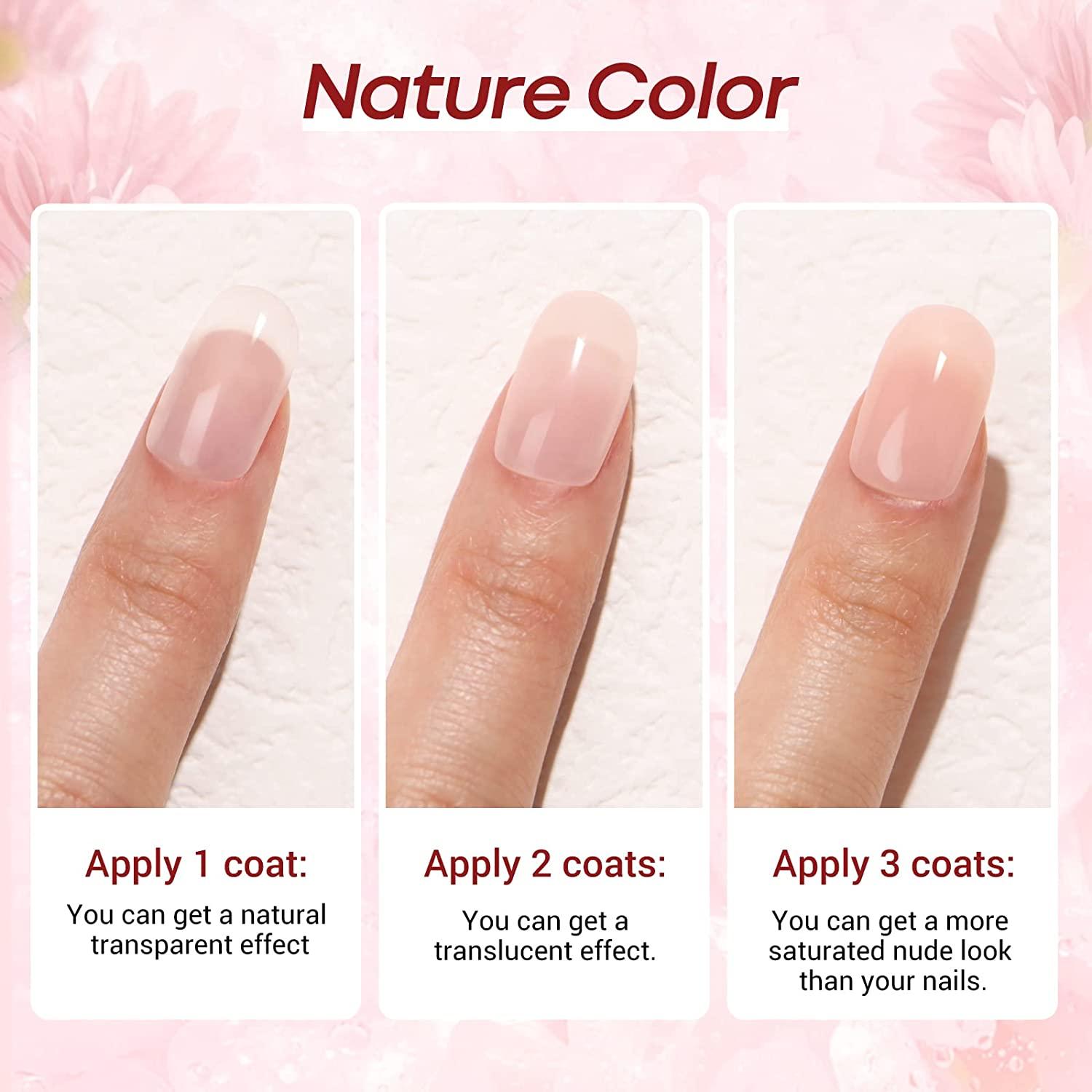 AZUREBEAUTY Translucent Sheer Pink Dip Powder - 2Oz/56g - Basic Semi ...