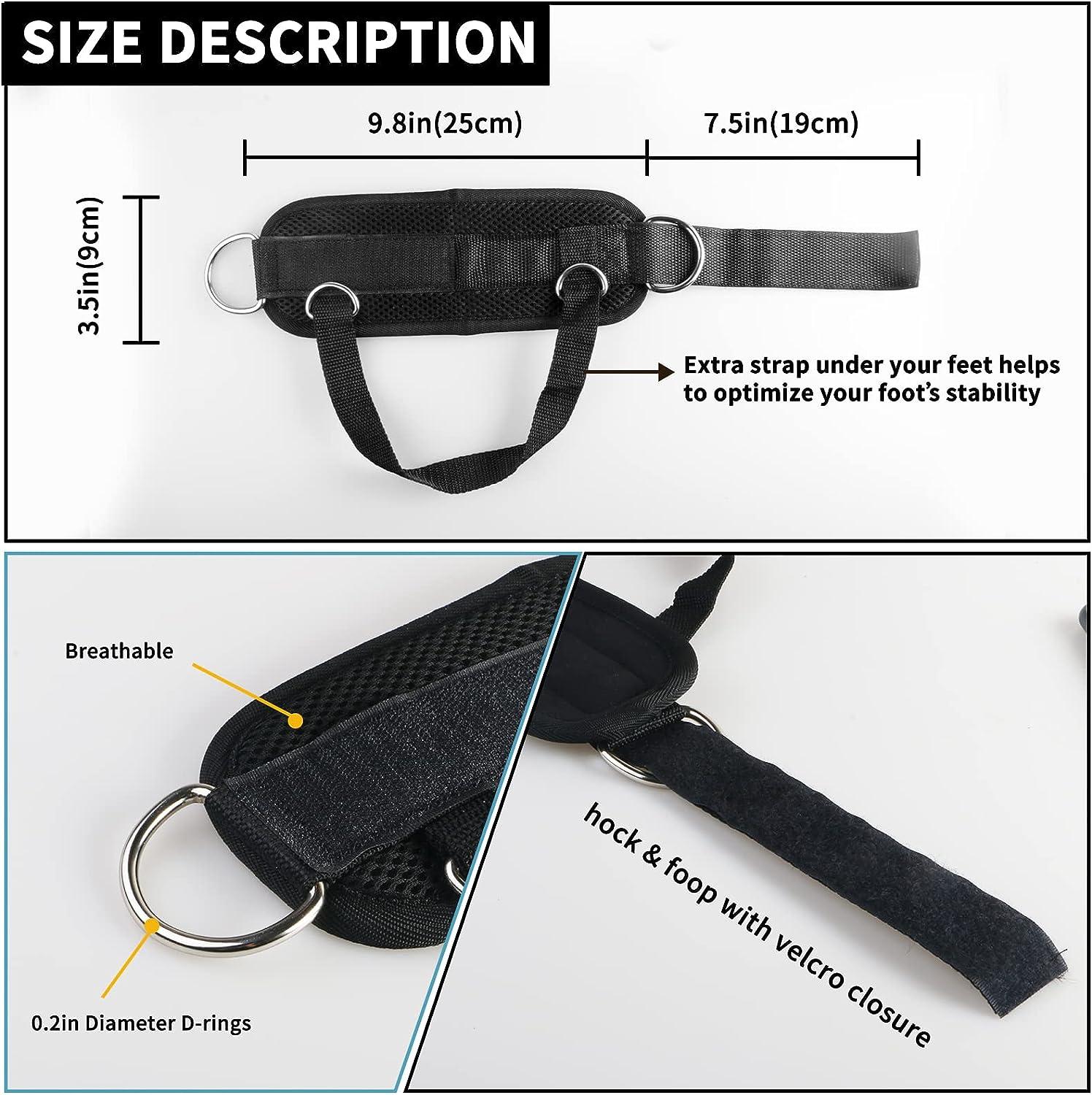 LUXJOY Ankle Straps for Cable Machine | Adjustable Comfort Fit | Leg ...