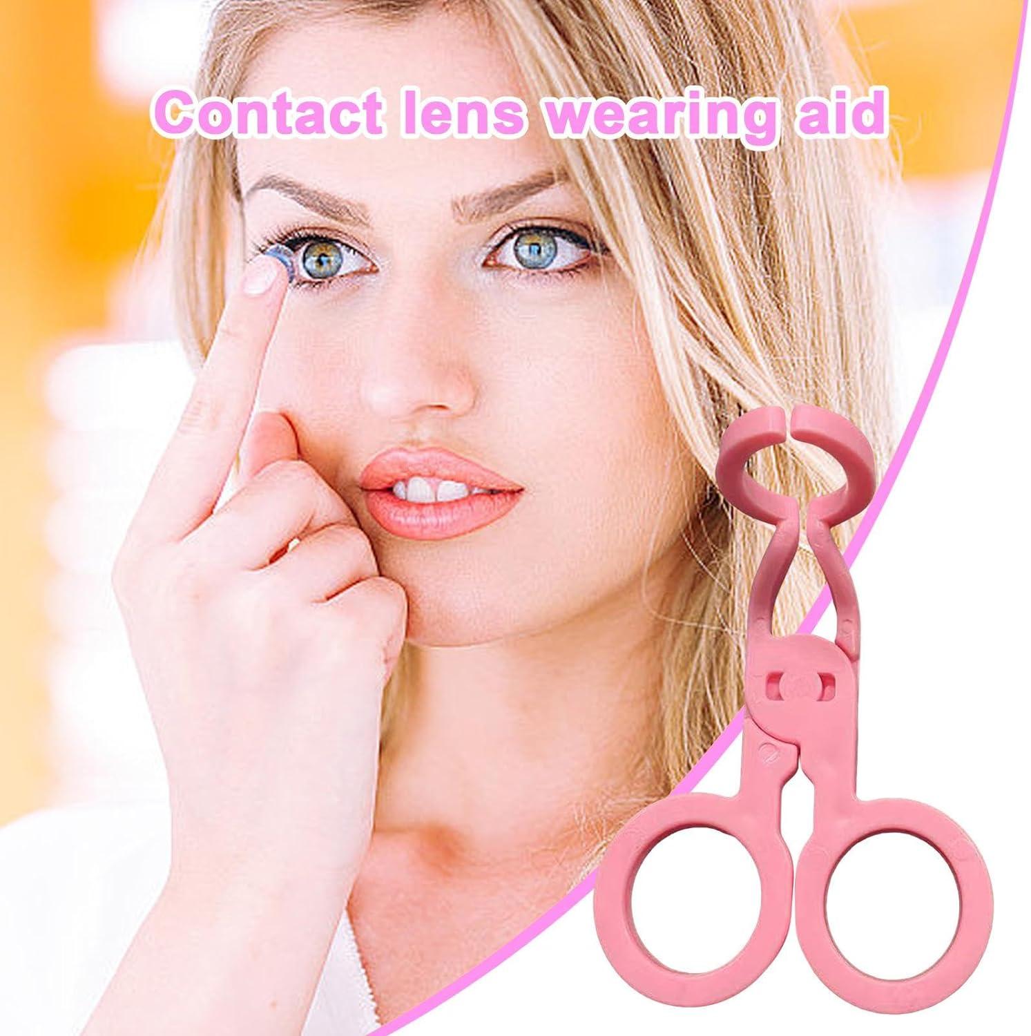 Contact Lens Wearing Aids - Contact Lens Eyelid Stretcher Eyeglass Clips Support The Eyelids ...
