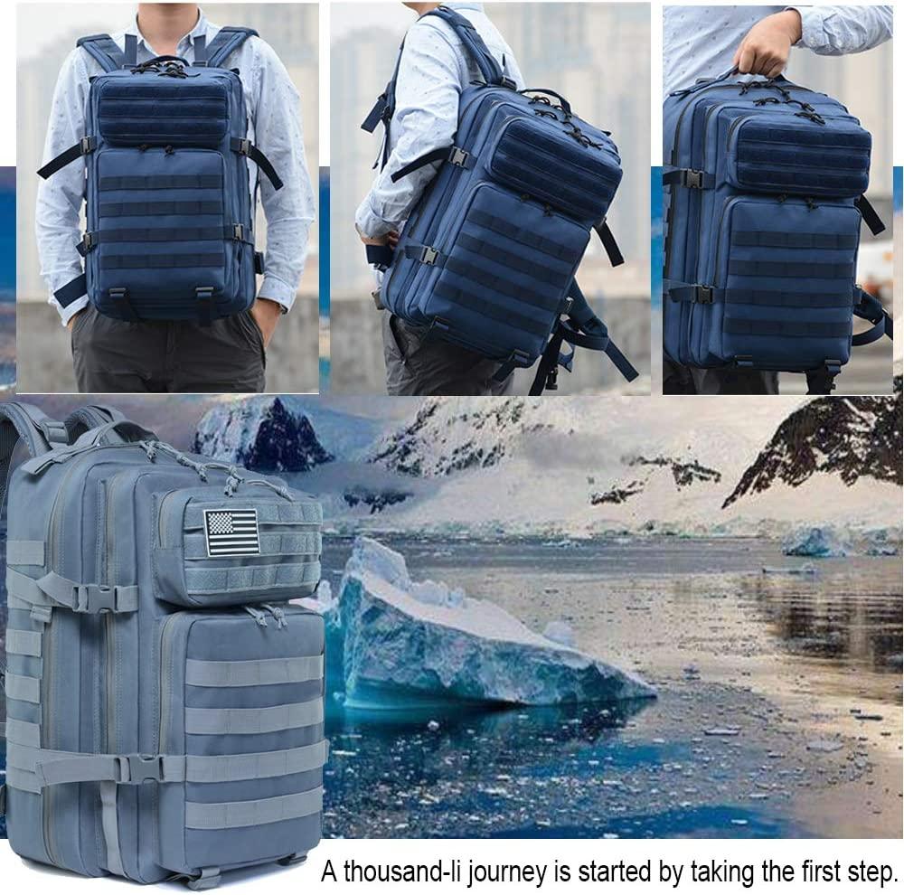LHI Military Tactical Backpack 45L for Men and Women - Army Assault ...