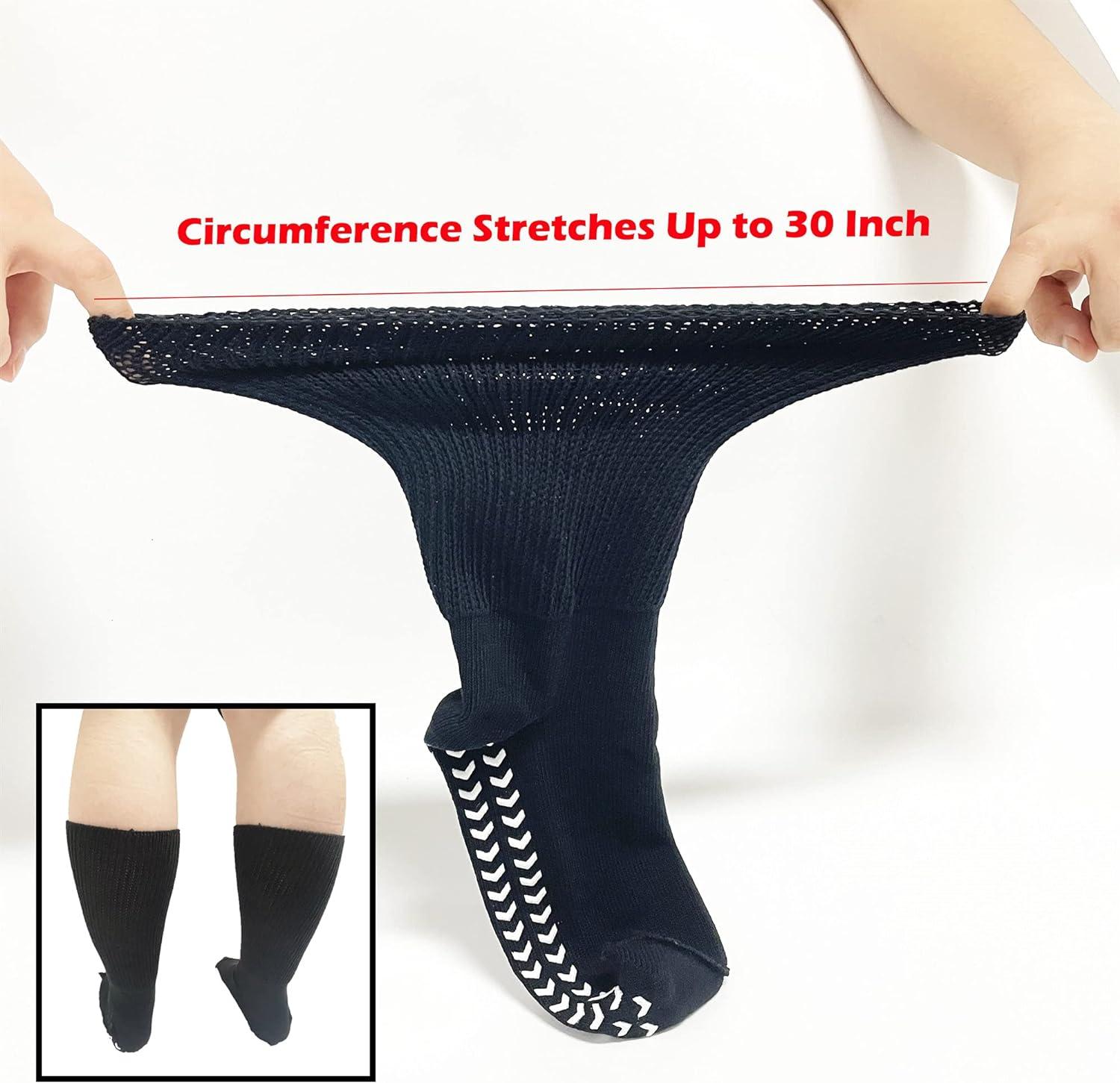 Extra Wide Socks for Lymphedema, Diabetic, and Bariatric - Stretchable ...