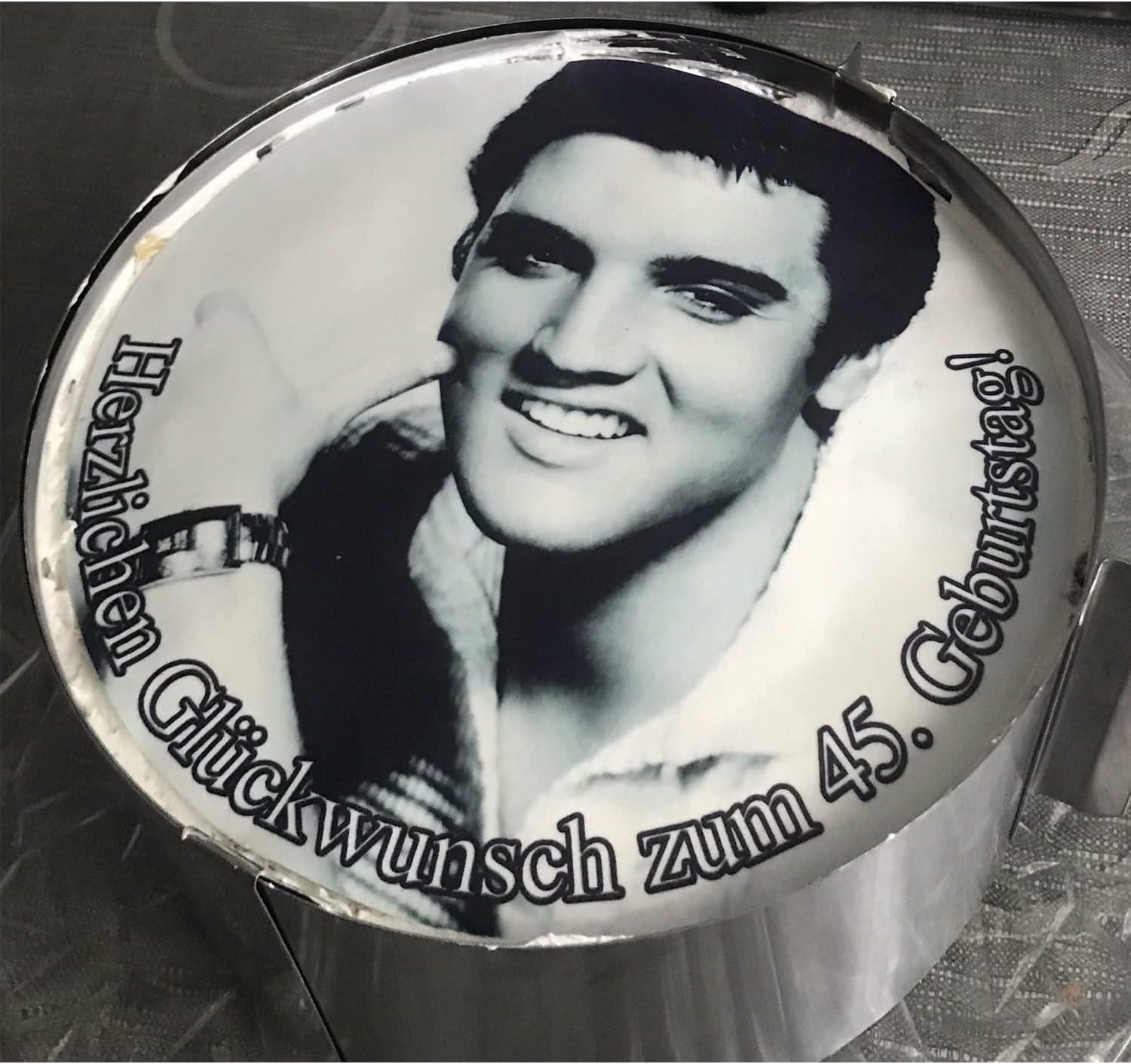 Personalised Elvis Cake Topper - Edible Icing or Wafer paper - 7.5 ...