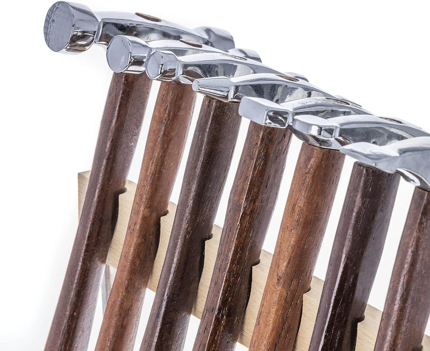 7pc Universal Double-Ended Jewelers Hammer Set with Wooden Handle ...