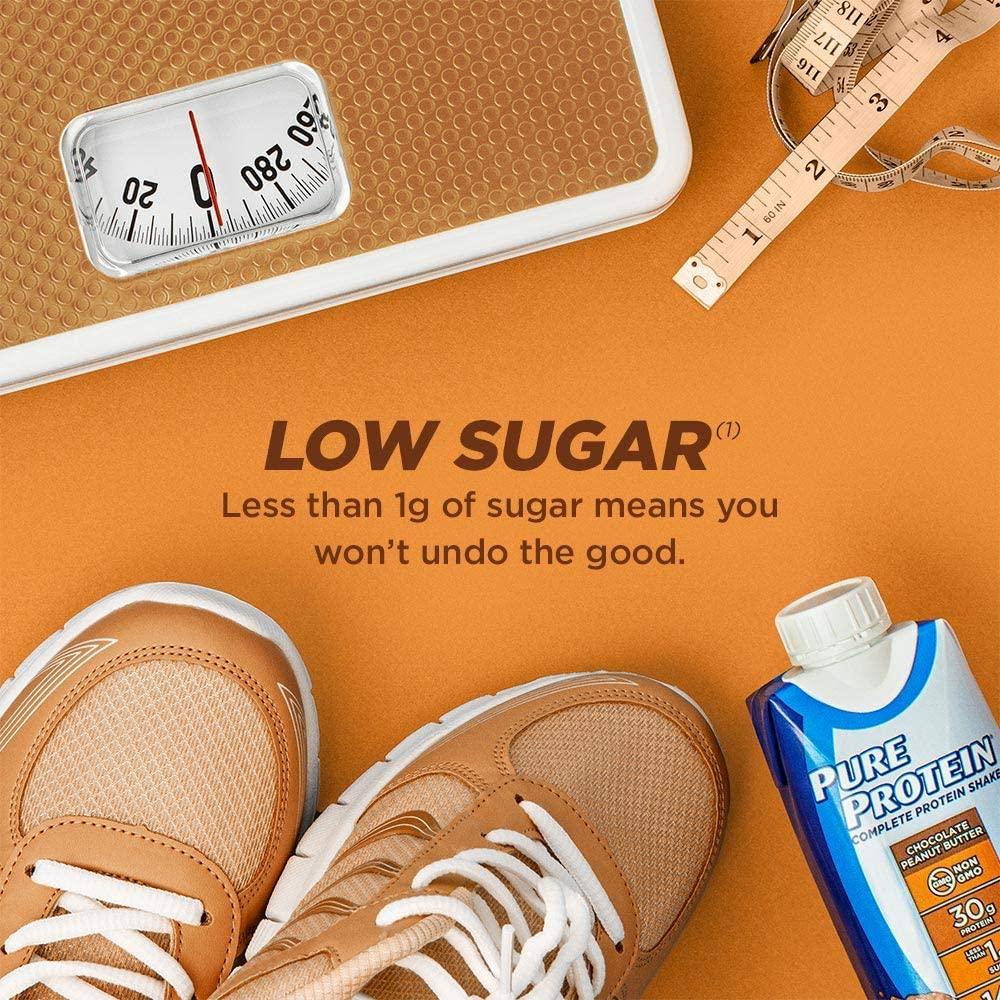 Pure Protein Chocolate Peanut Butter Shake | 30g Protein | Ready-to ...