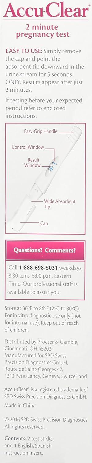 Accu-Clear Pregnancy Test-2 Count 1