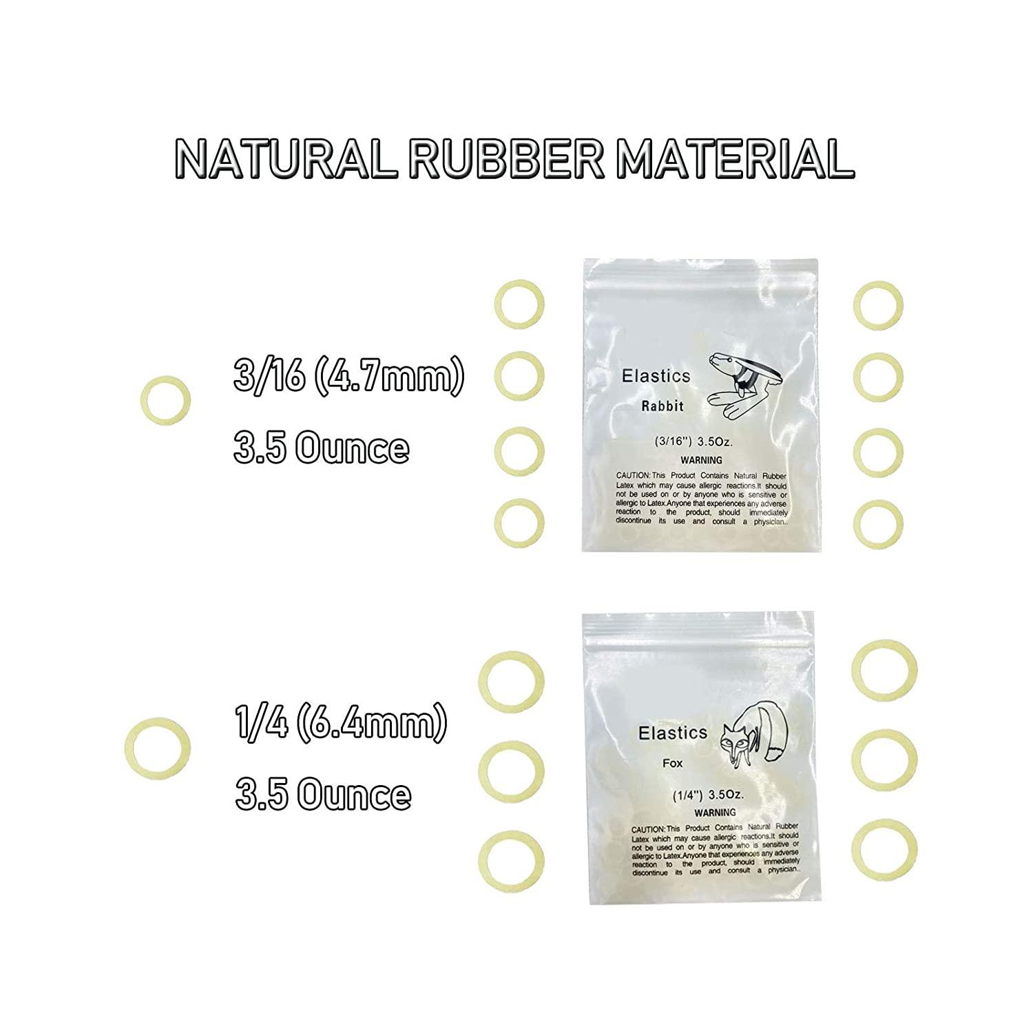 500 Pack Orthodontic Elastic Rubber Bands - Medium 3.5 Ounce - For ...