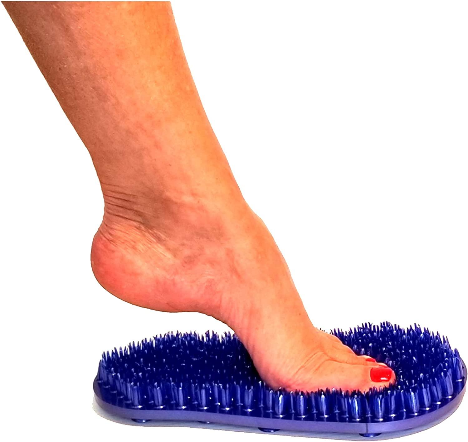 Soapy Soles Foot Scrubbing Pad & Massager - Pearl Blue | Exfoliate and ...