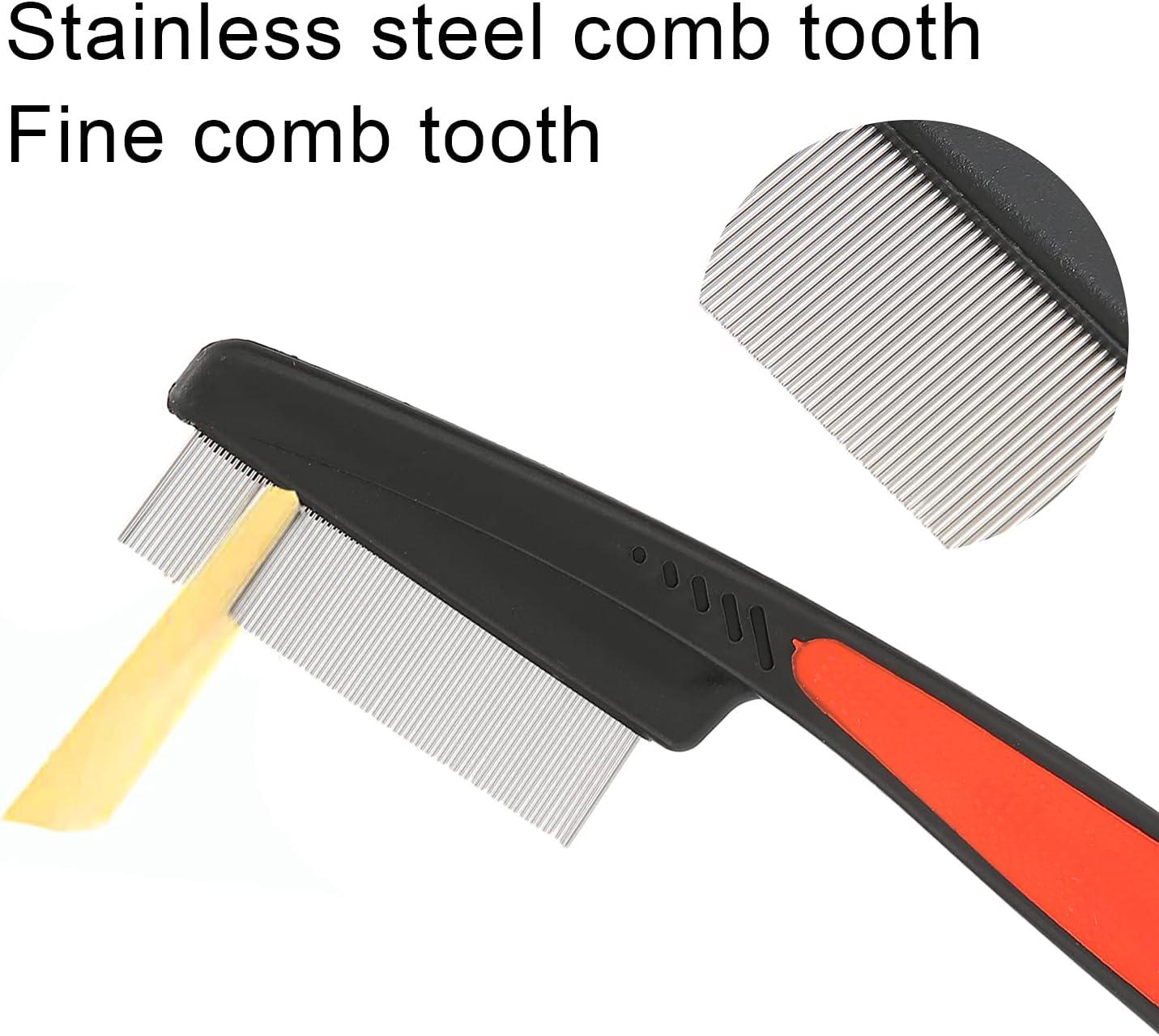 Stainless Steel Fine Tooth Lice Comb - Professional Nit Removal for ...