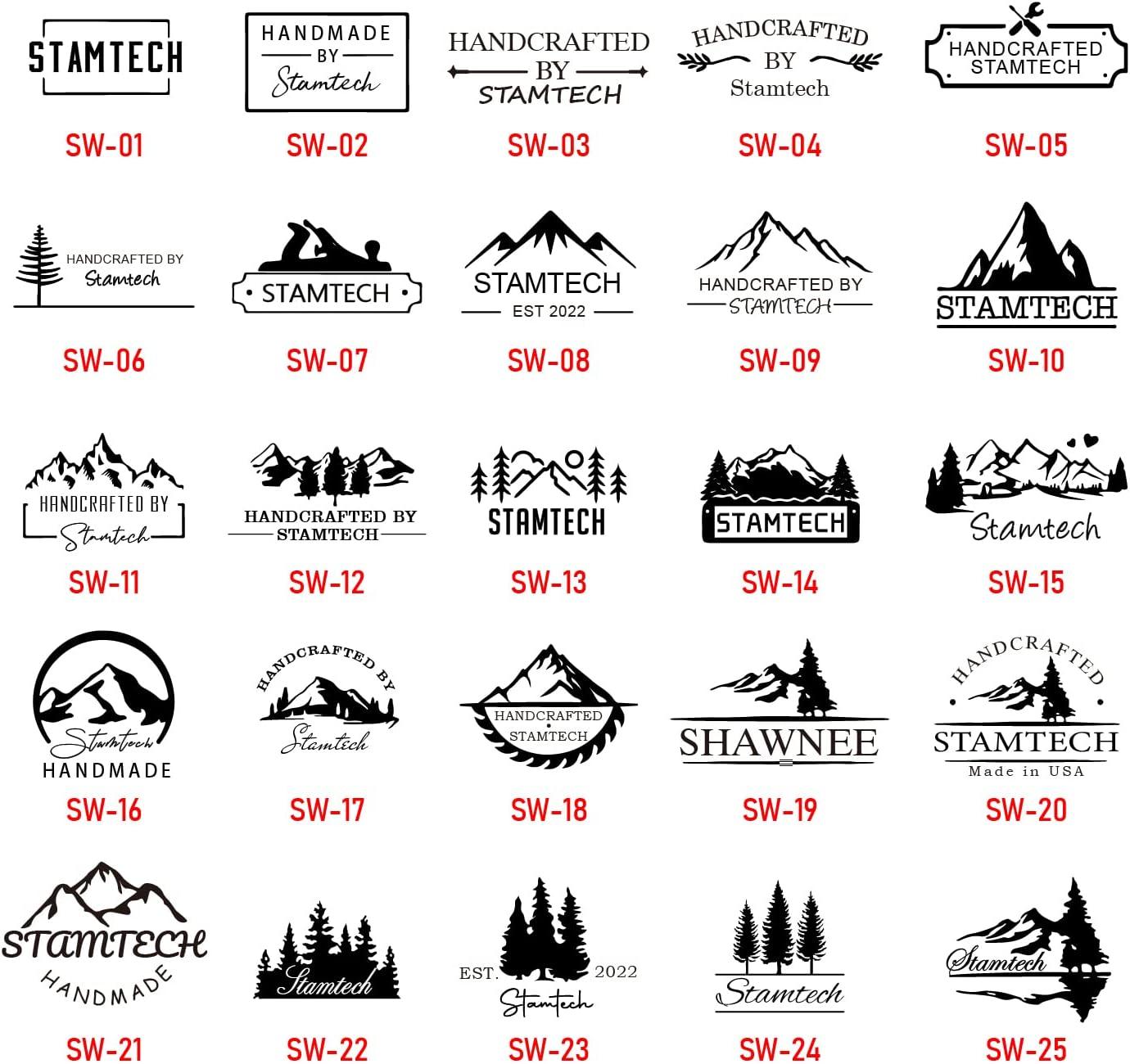 STAMTECH Custom Metal Branding Iron for Wood, Leather, and More ...