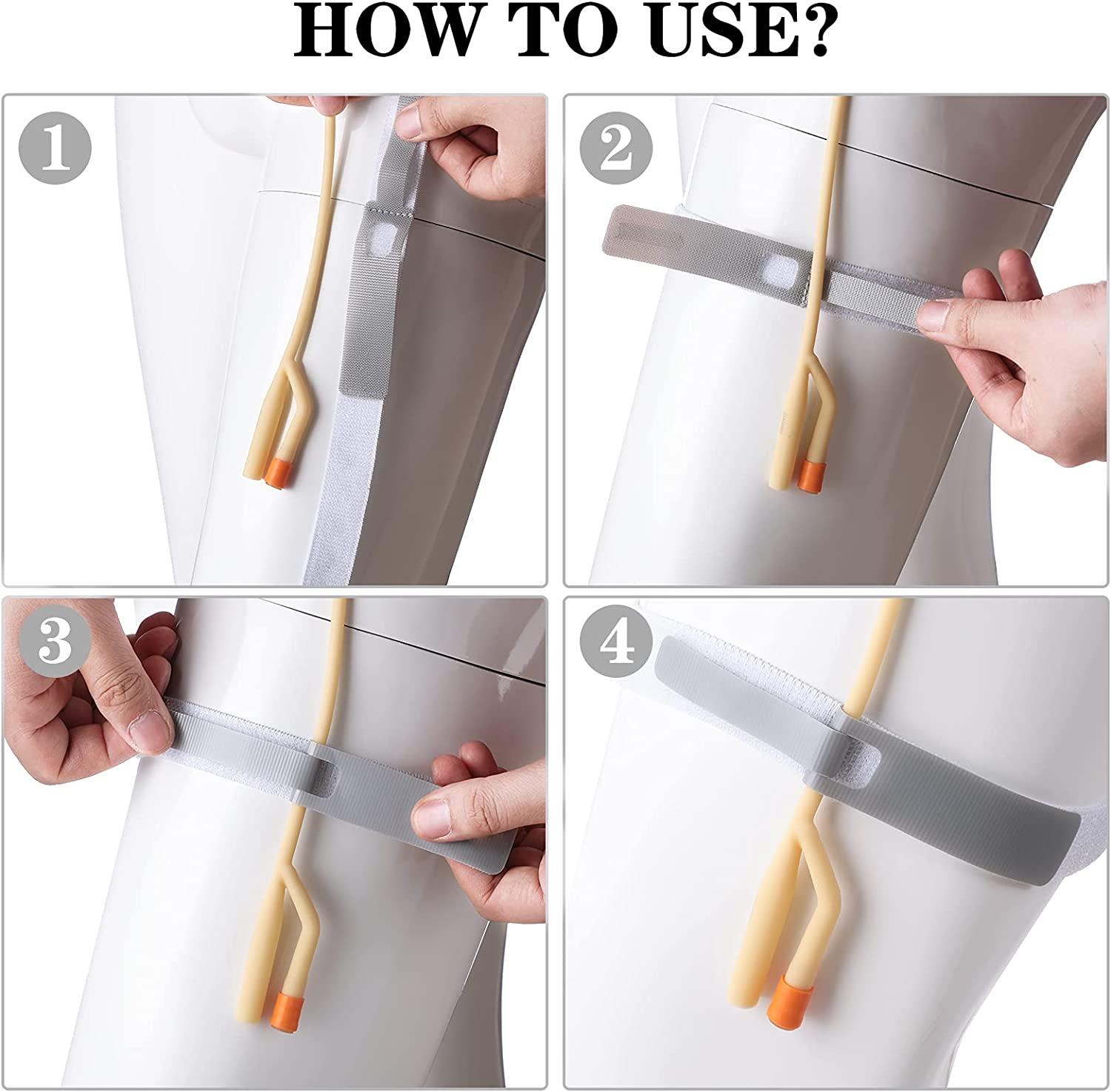 Foley Catheter Legband Holder with Anti-Slip Silicone Grip - Gray | Buy ...