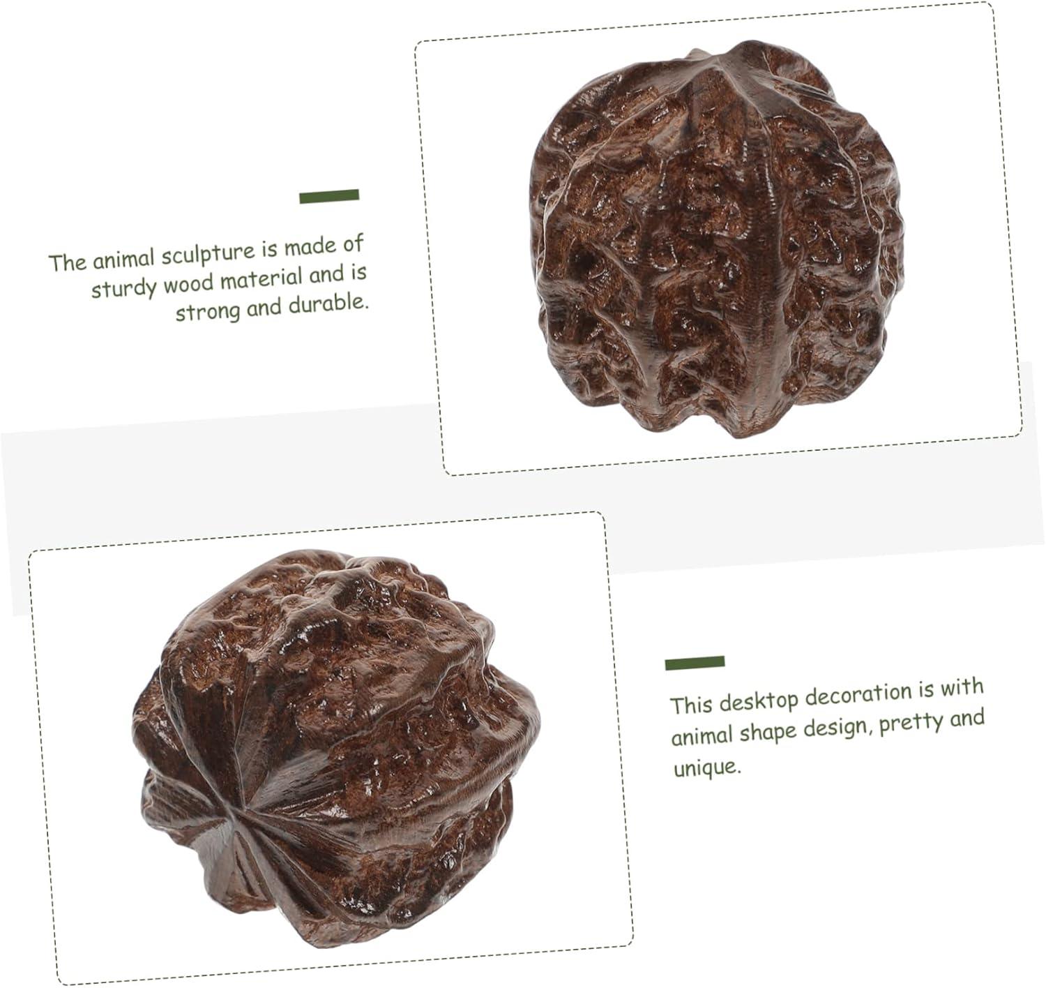 Coheali Wenwan Chinese Peach Wood Carved Gymnastics Stress Balls ...