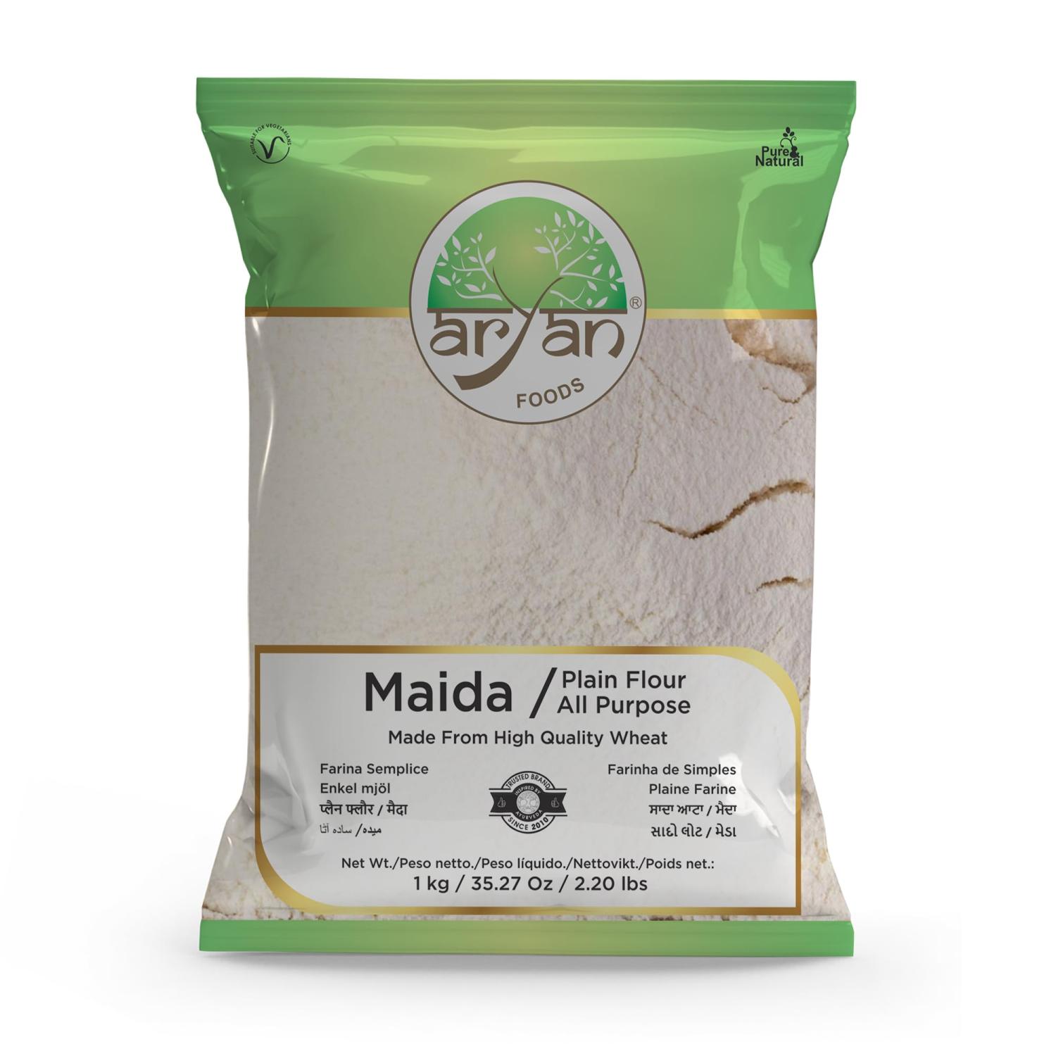Aryan Plain All Purpose Flour Maida Refined Wheat Flour Made From ...