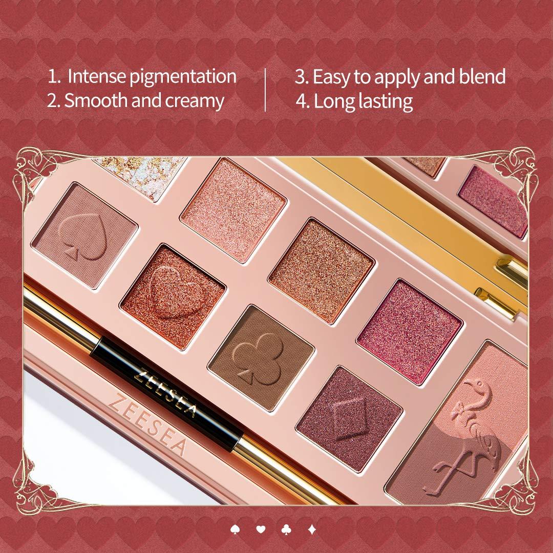 ZEESEA Alice In Wonderland Eyeshadow Palette - 12 Highly Pigmented Matte & Shimmer Colors ...