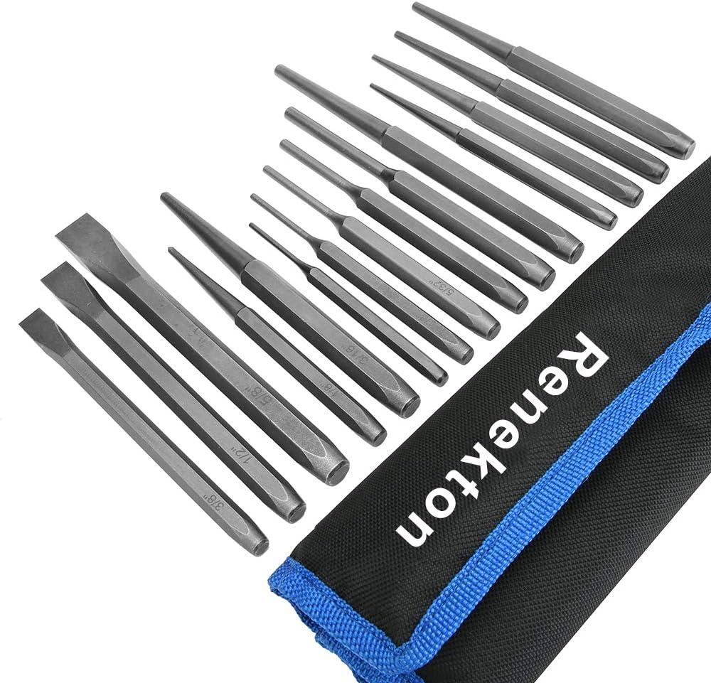 Renekton Punch and Chisel Set Includes Taper Punches Cold Chisels Pin ...