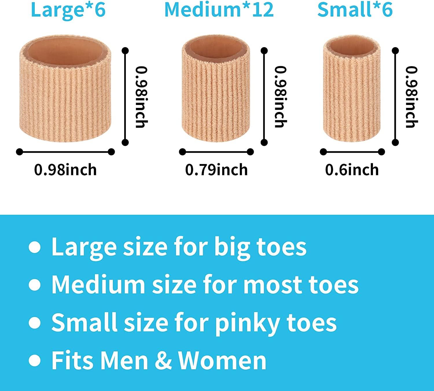 Tifanso 24PCS Gel Toe Protectors - Toe Sleeve Tubes for Blisters ...