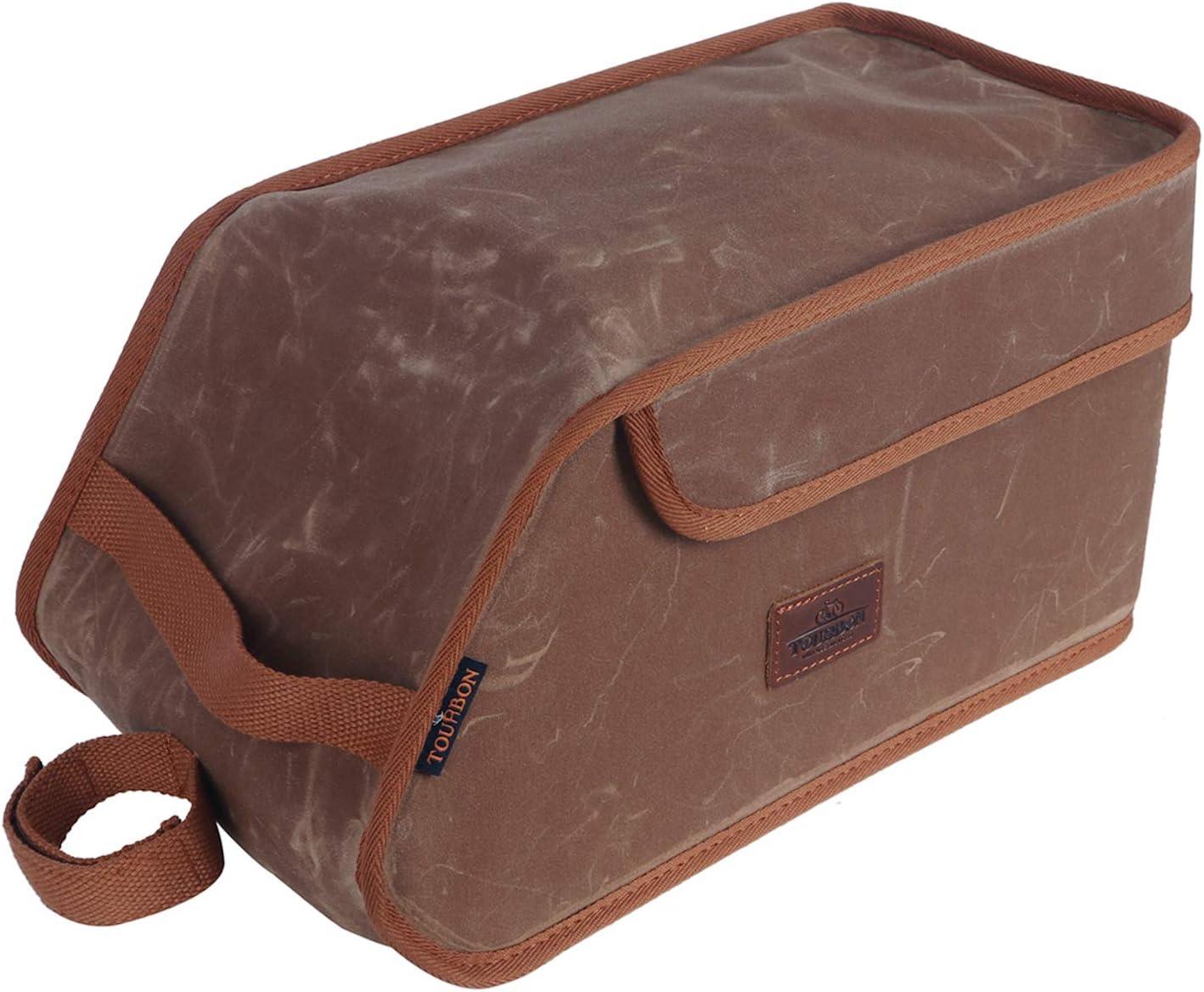 TOURBON Canvas Bicycle Pannier Insulated Cooler Bag - Khaki | Buy Now ...