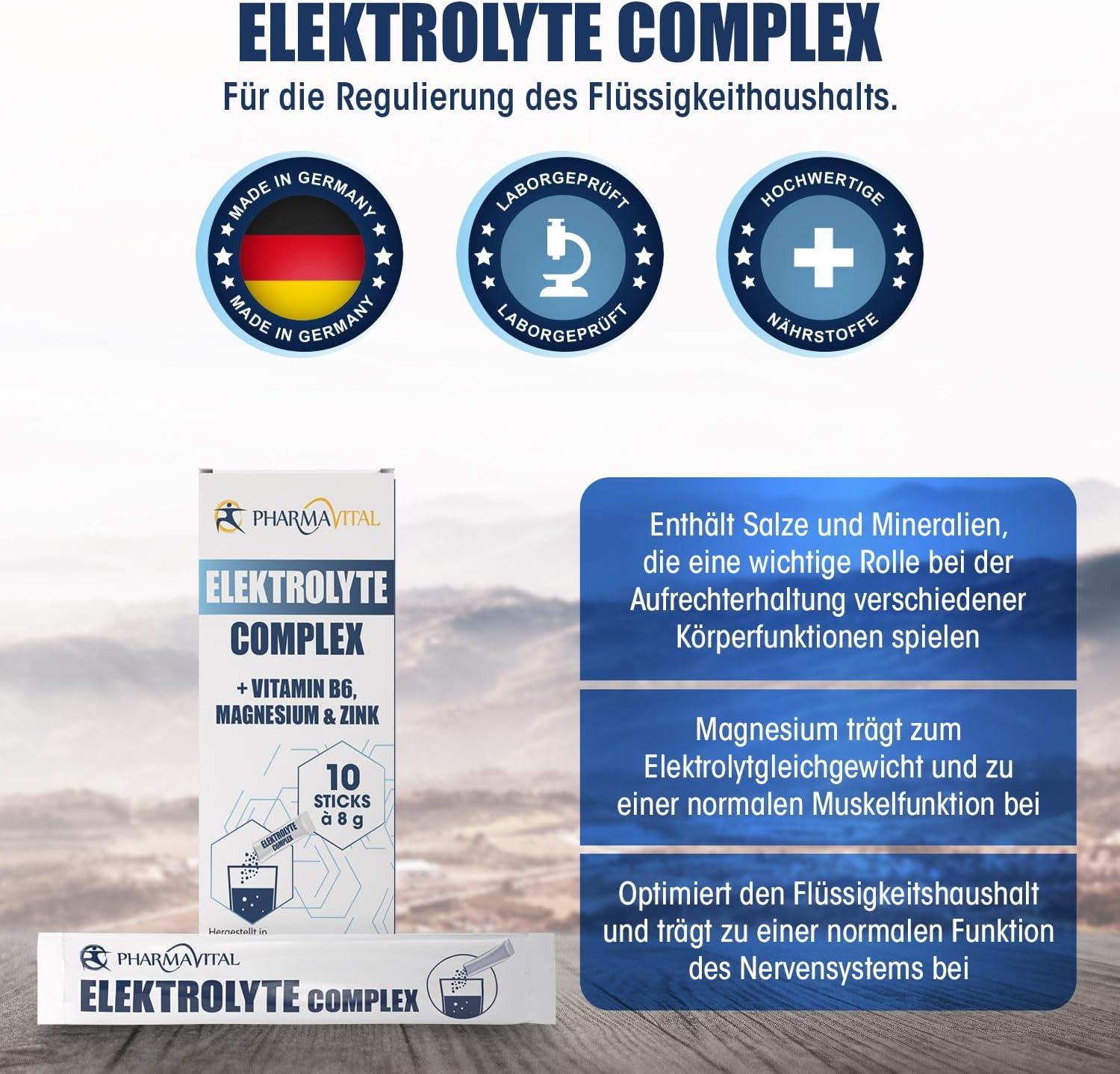 Pharmavital Electrolyte Complex - Vitamins & Minerals for Optimal ...