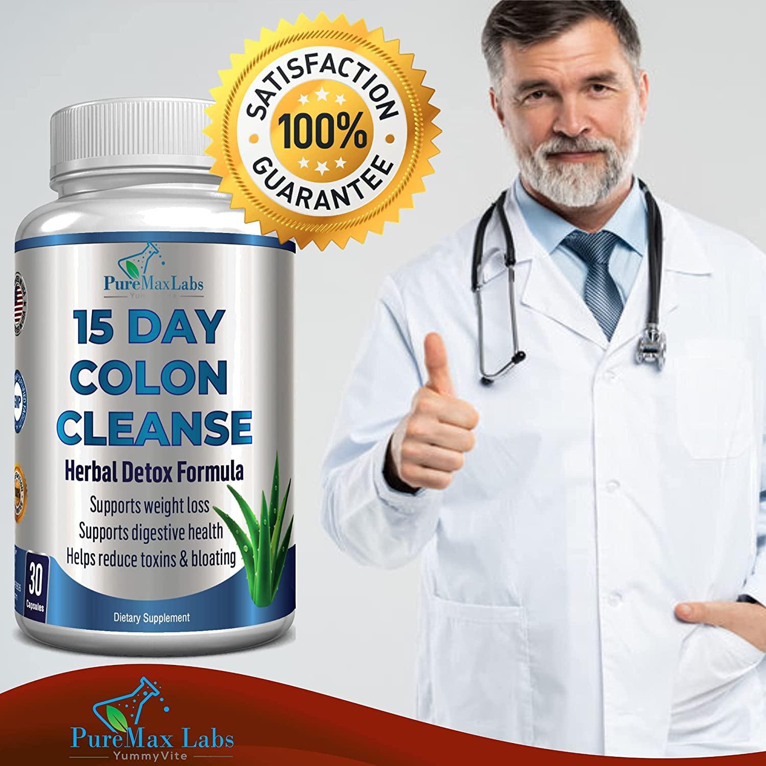15 Day Colon Cleanse & Detox - Herbal Formula for Weight Loss, Energy ...