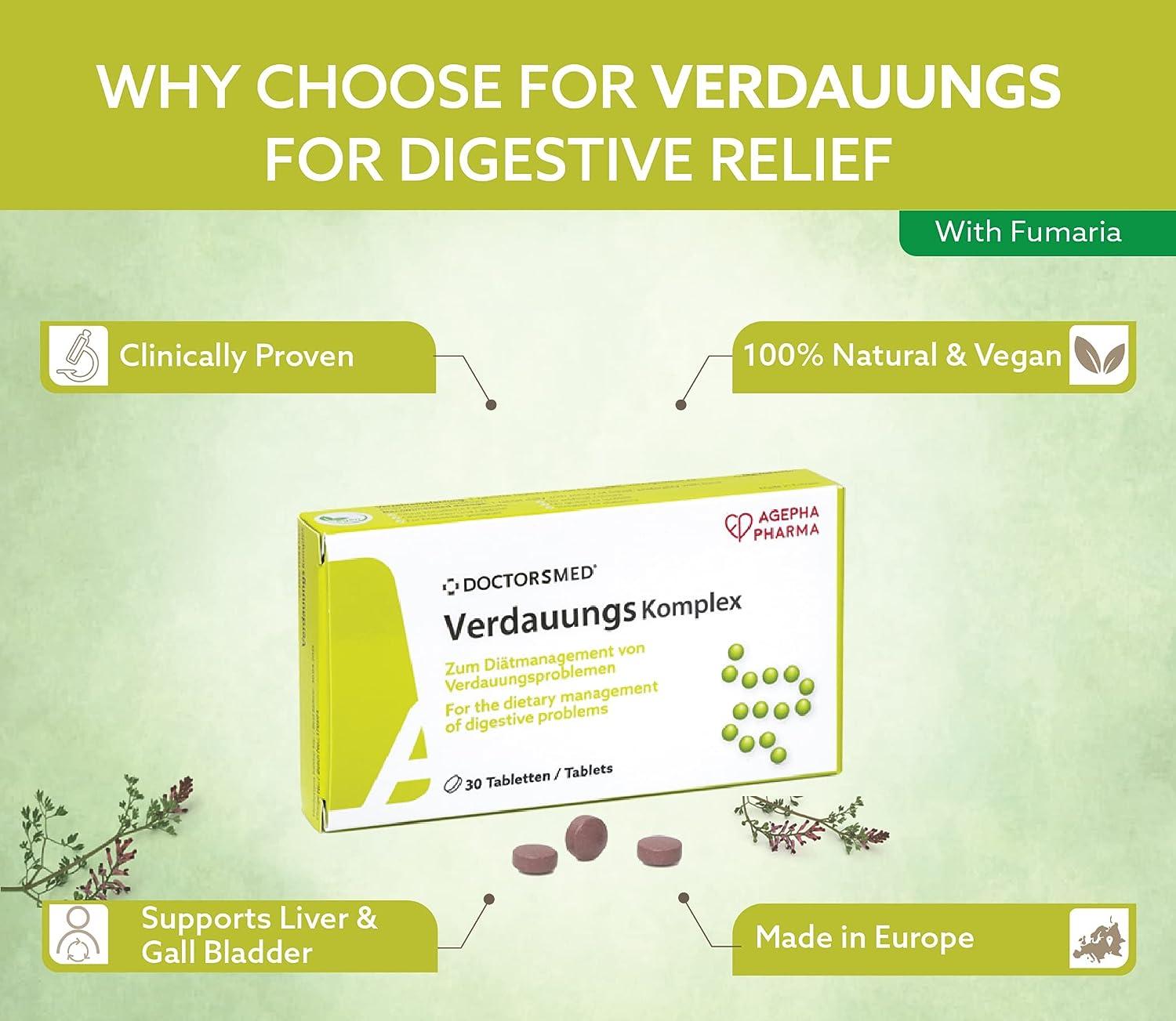 Digestive Supplement Tablets for Bloating, Indigestion & Constipation ...