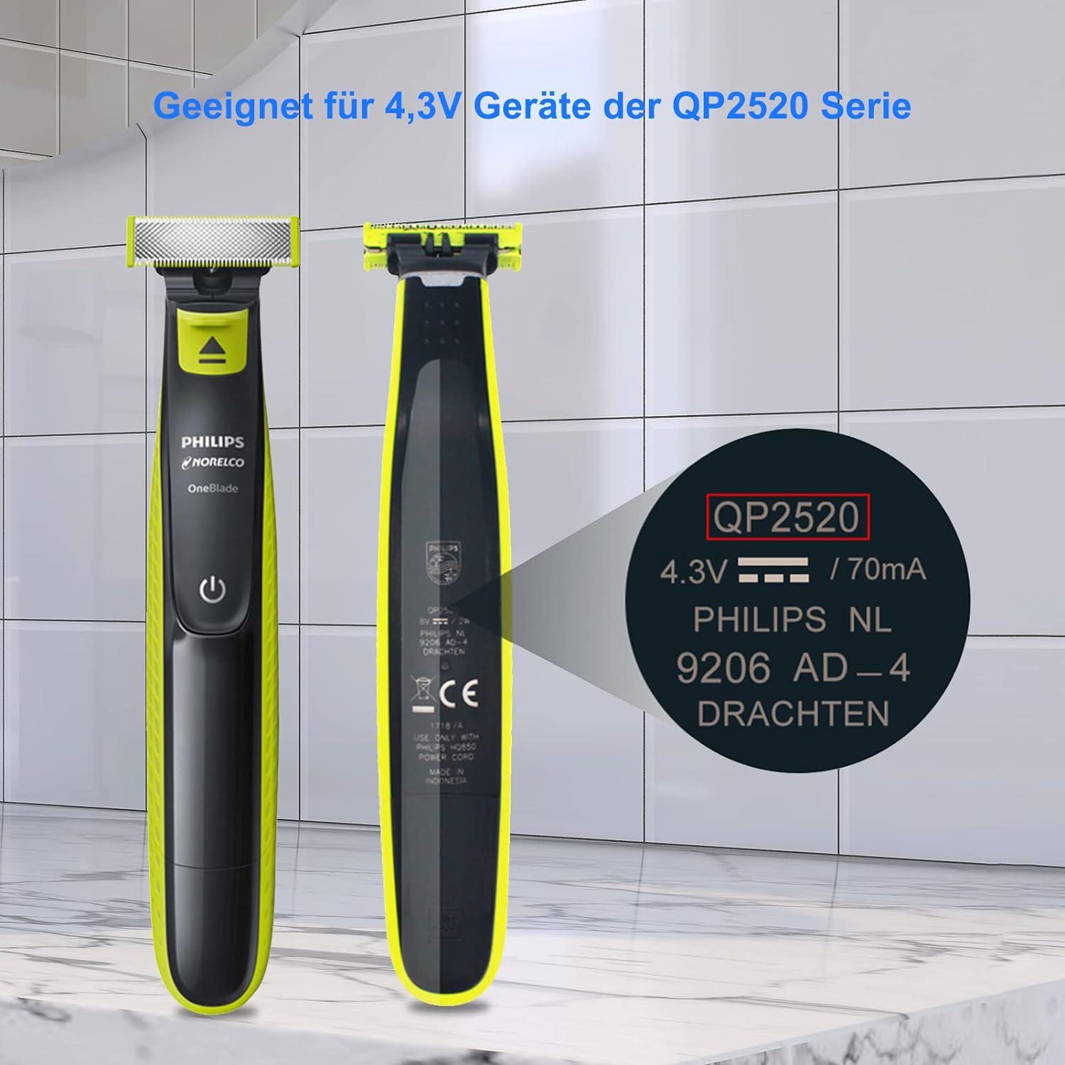 Buy Philips OneBlade Charging Cable QP2520 QP2620 - 4.3V Power Supply ...