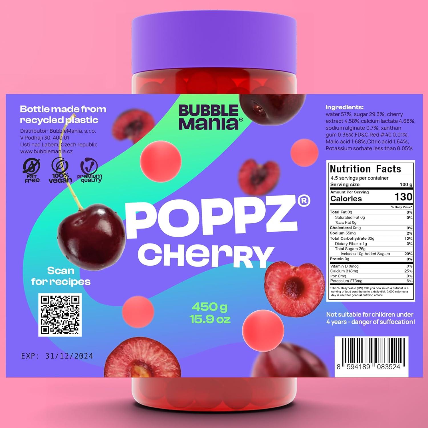 POPZ Popping Boba Fruit Pearls for Bubble Tea - Bursting Tapioca Pearls ...