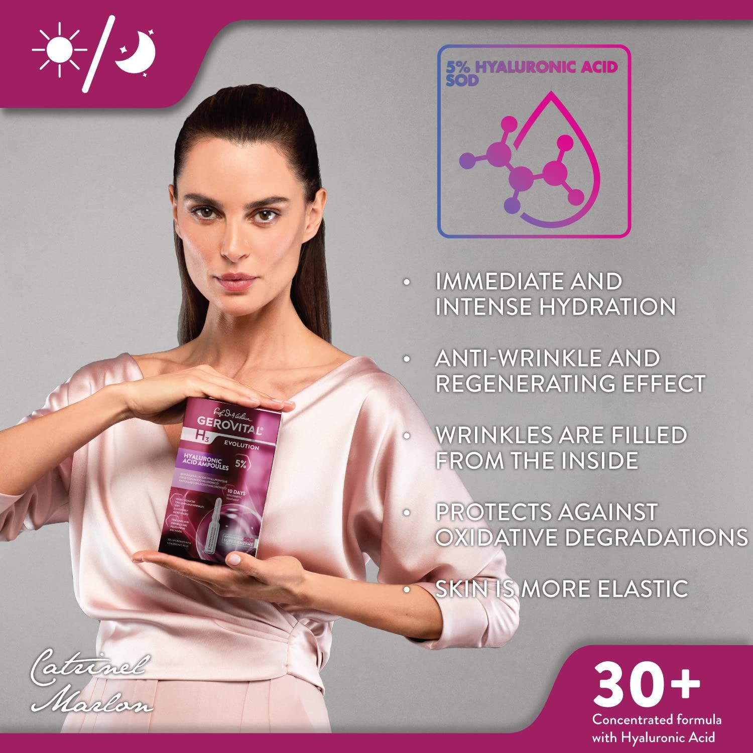 GEROVITAL H3 Evolution Hyaluronic Acid Ampoules with Superoxide ...