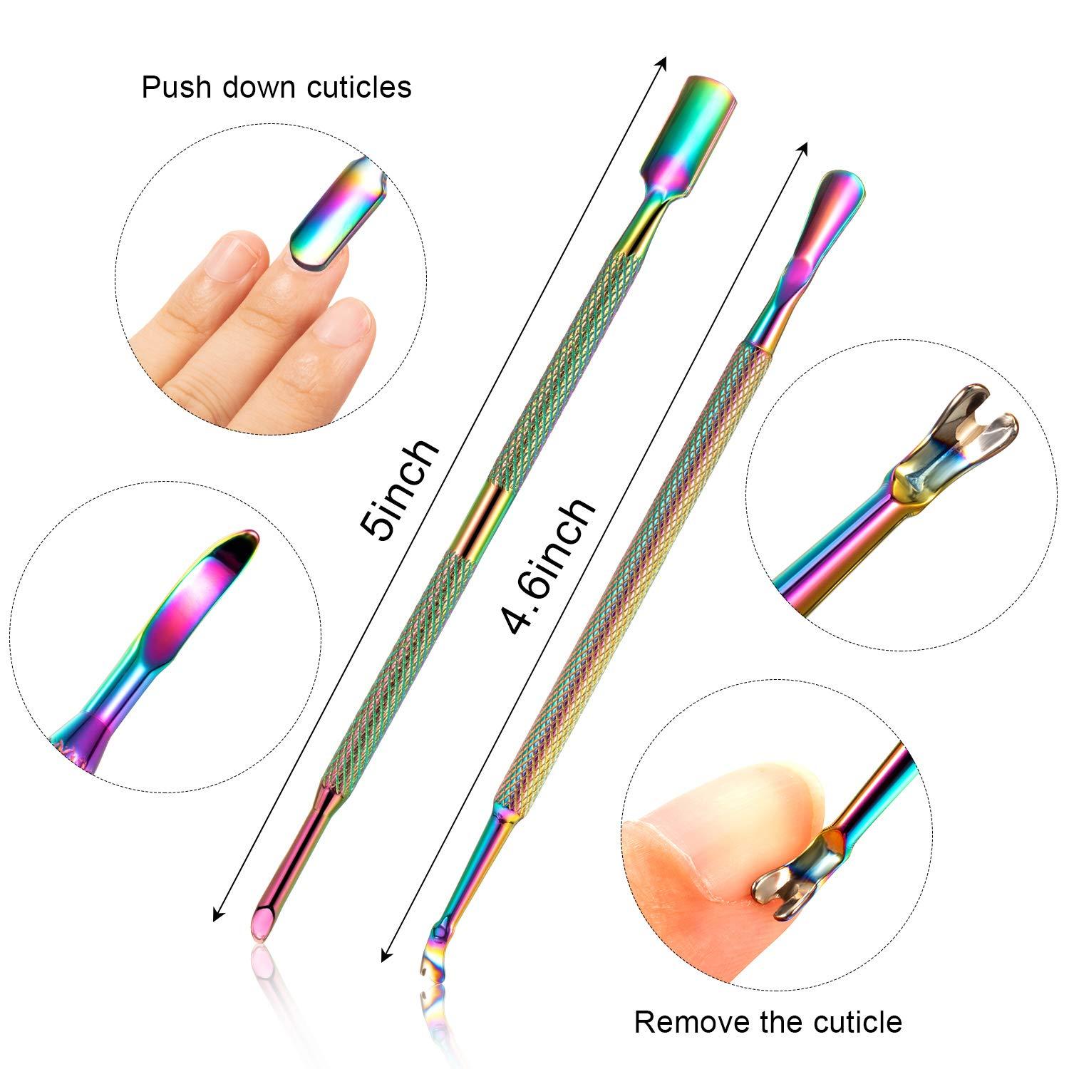 9-Piece Stainless Steel Manicure Kit | Cuticle Nipper and Cutter Set ...