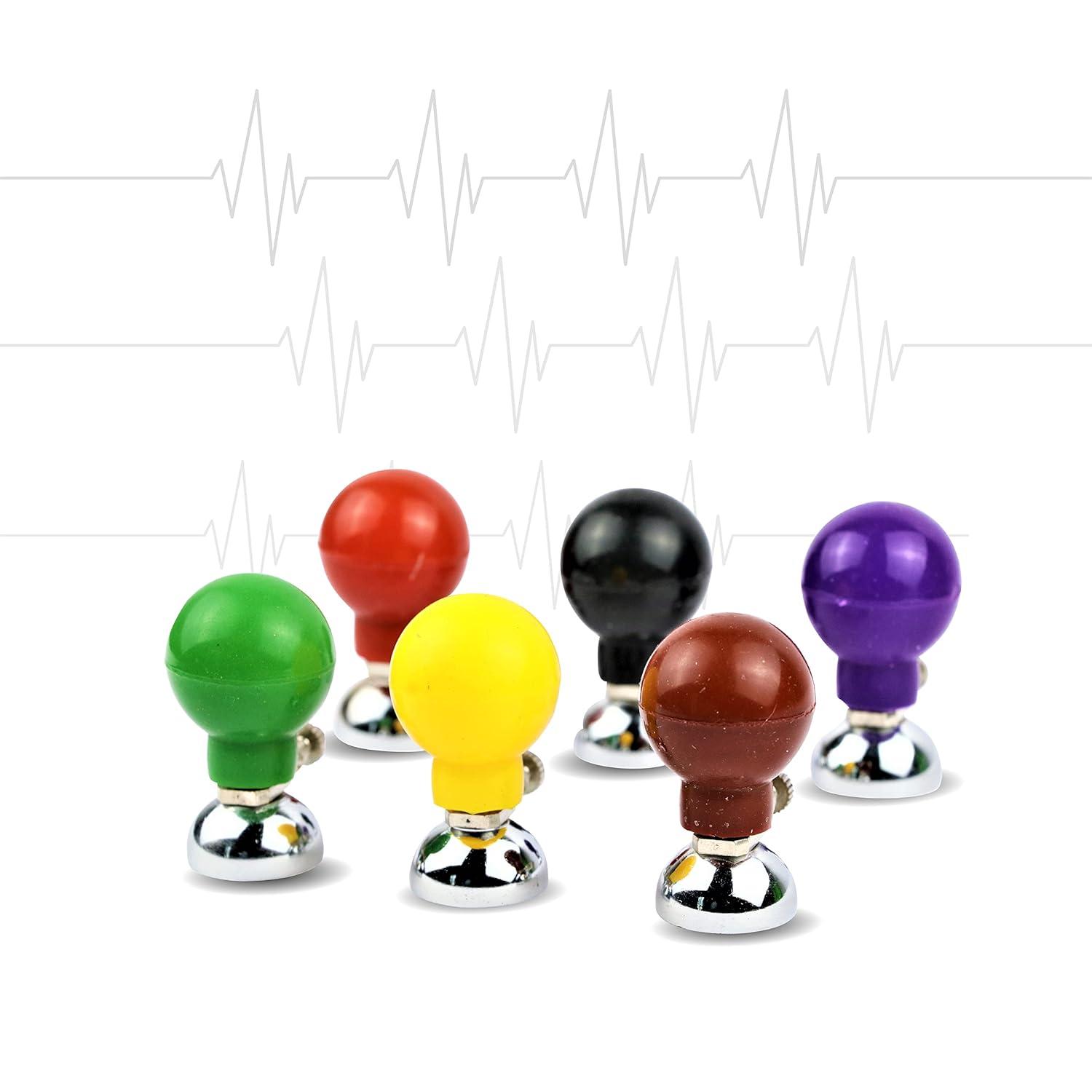 OTICA ECG Adult Chest Suction Electrode Bulb Set of 6 - Multicolor ...