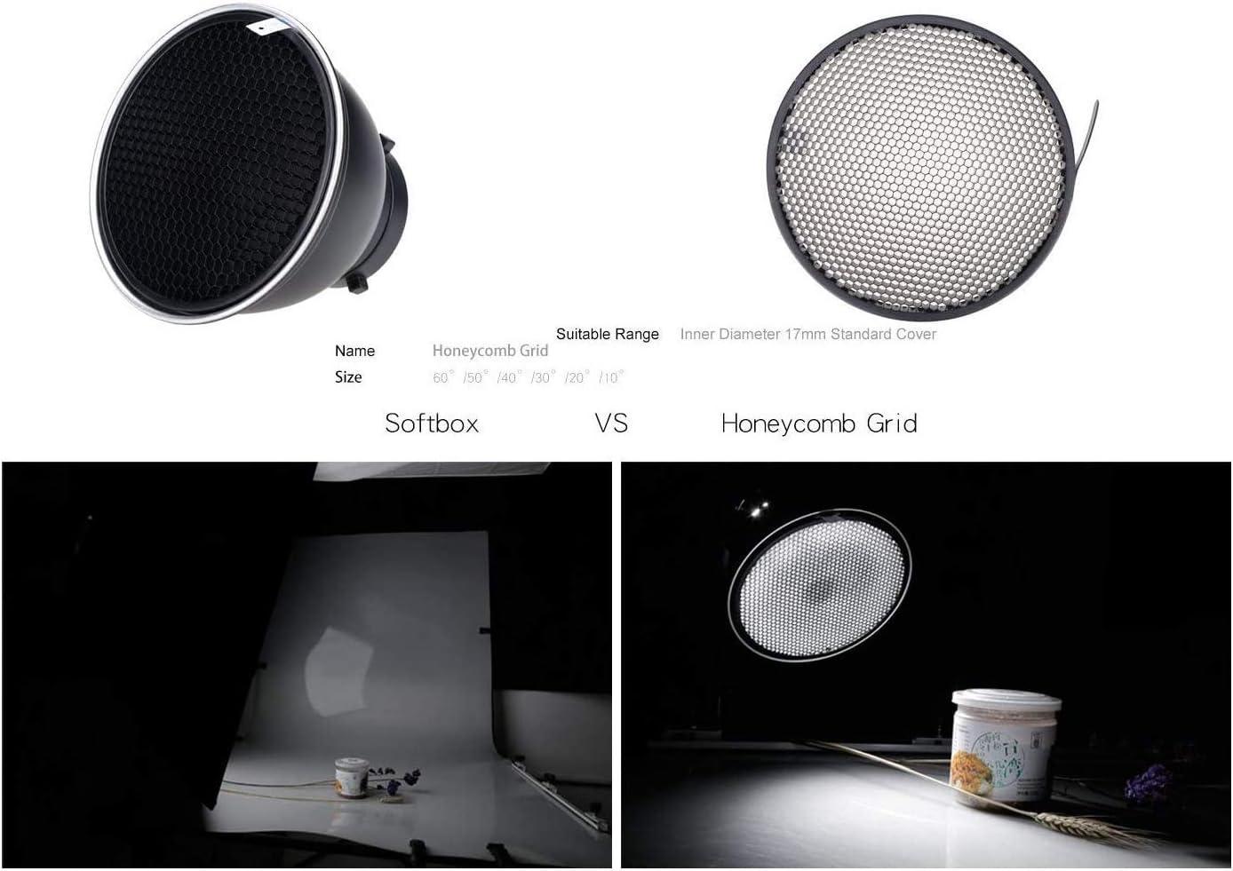 Godox 7 Standard Reflector Diffuser with Honeycomb Grid for Bowens ...
