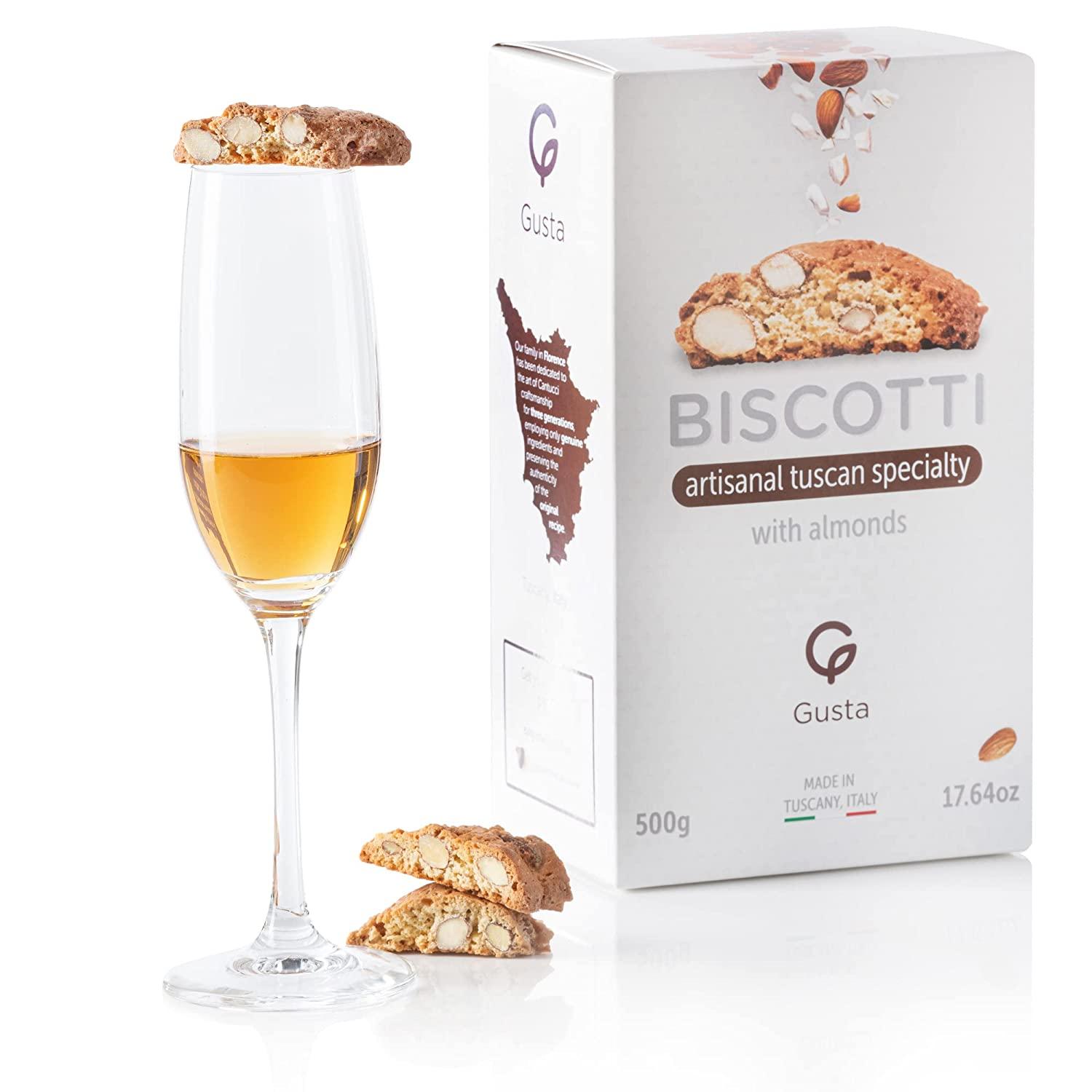 Gusta Authentic Tuscany Made Biscotti Cookies - Classic Almond Flavor ...