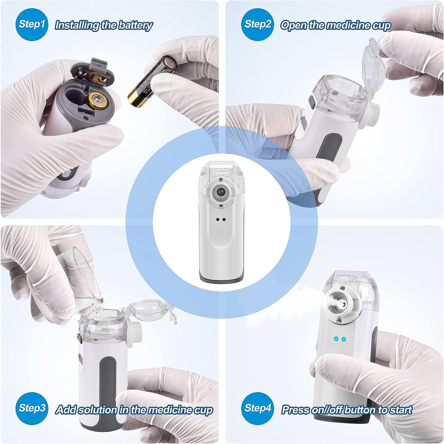 Portable Handheld Nebulizer for Cough Relief - Personal Cool Mist Steam ...