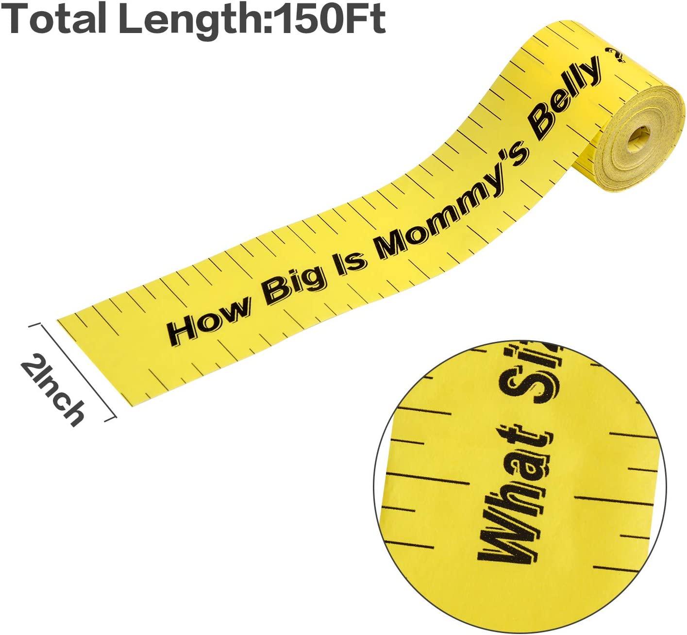 ABOAT 3 Rolls 2in x 150ft Belly Measuring Tape Tummy Measure for Baby ...