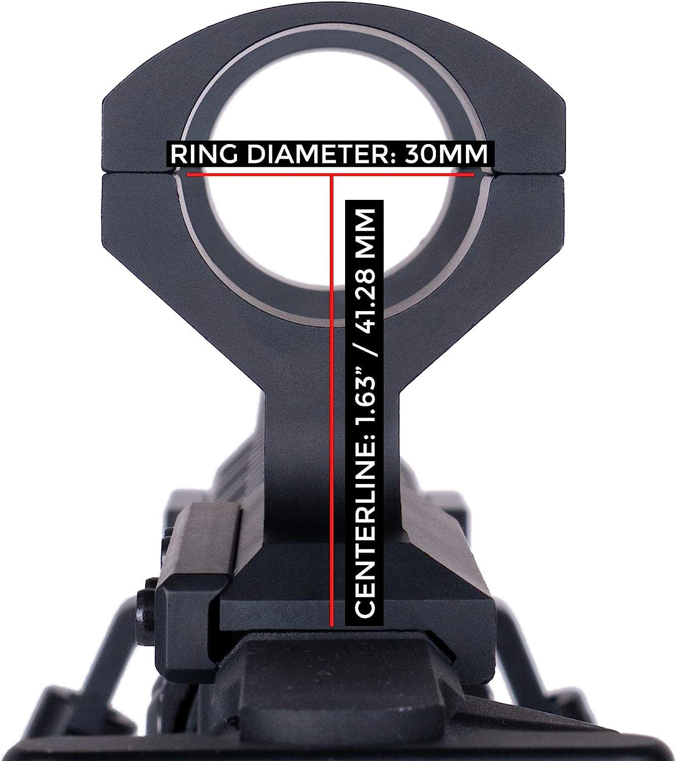 Monstrum Extended Series Offset Picatinny Scope Mount | 30mm Diameter ...