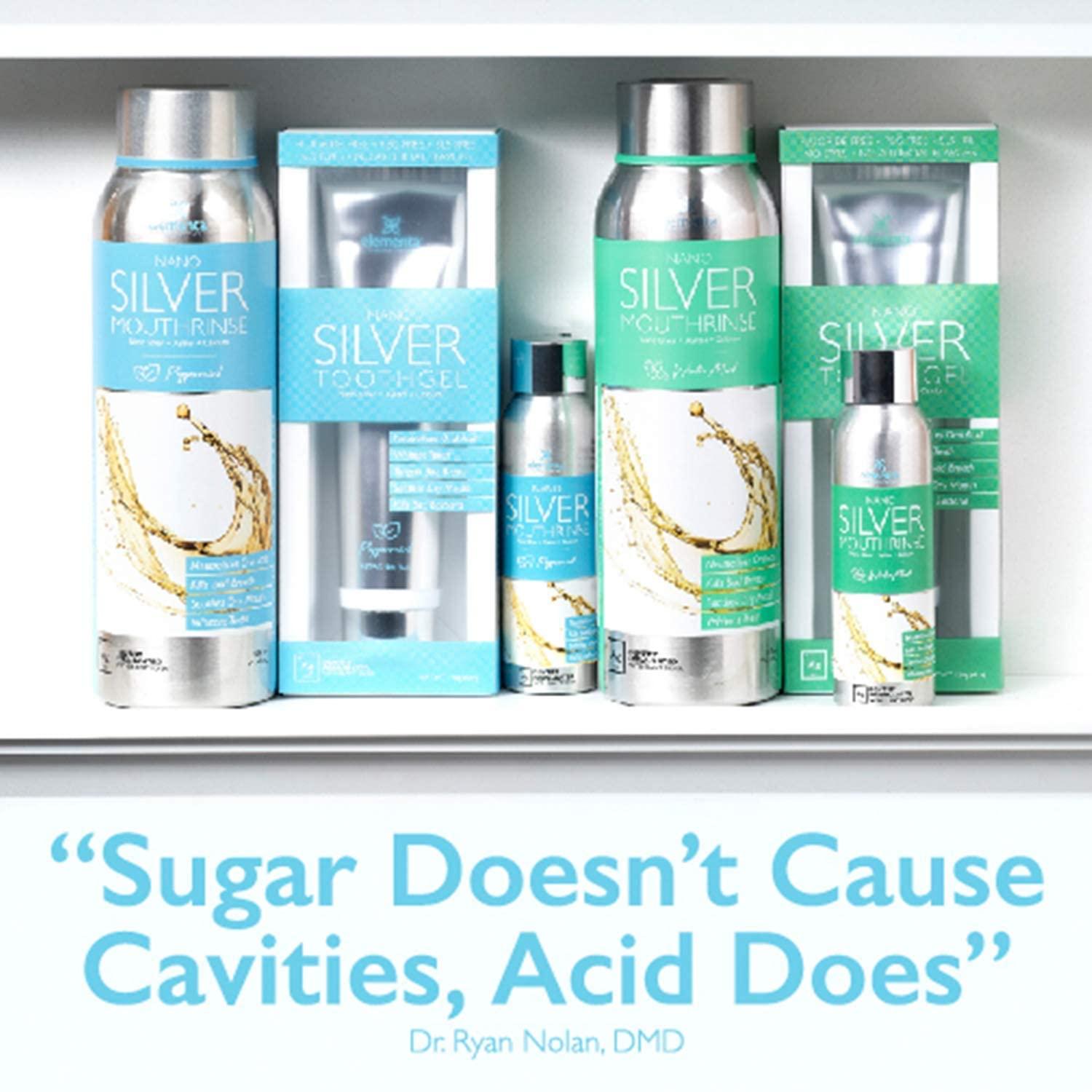 Elementa Silver TOOTHGEL Wintermint Flavor - Nano Silver 5 in 1 Teeth ...