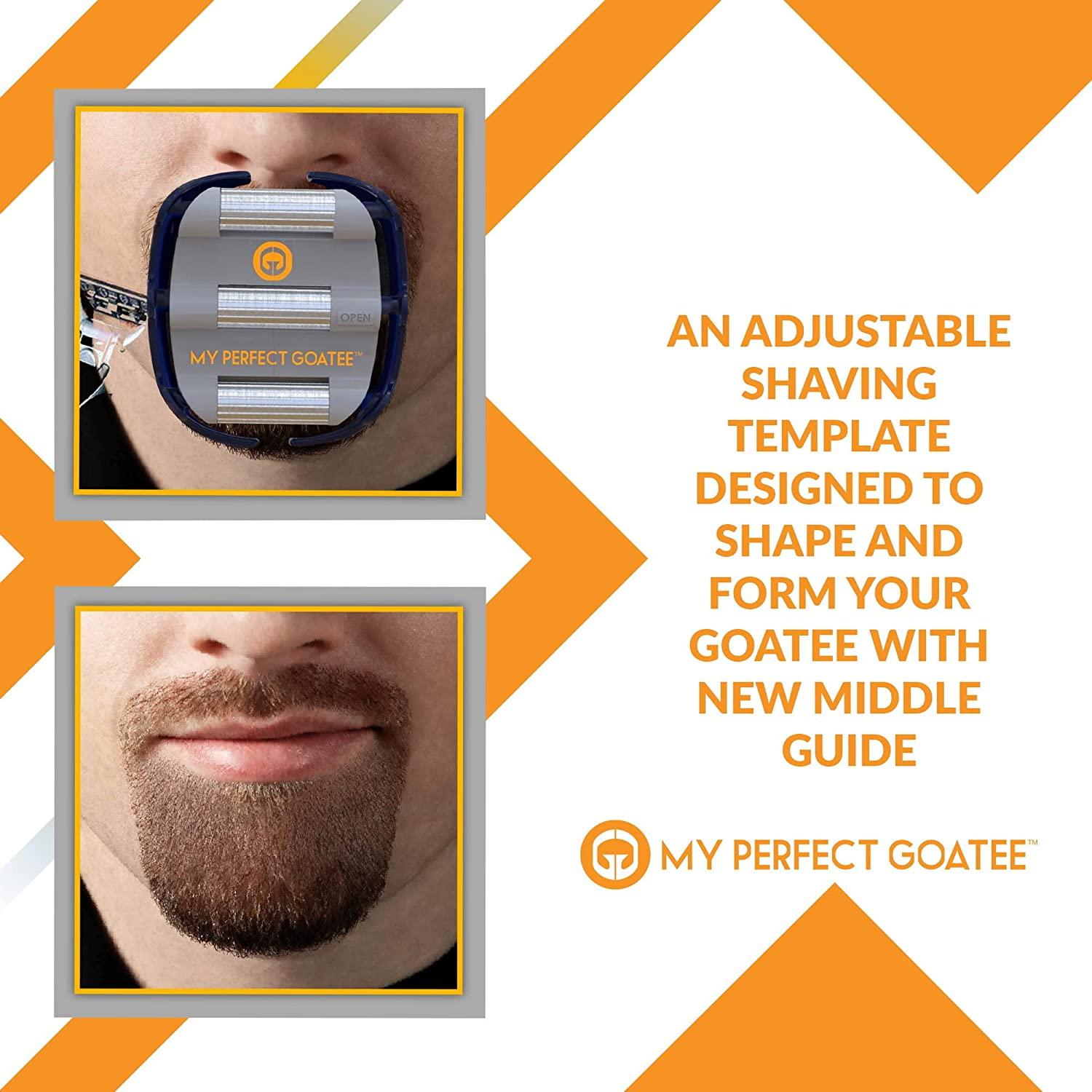 Mens Goatee Shaving Template - Create a Perfectly Shaped Goatee Every ...