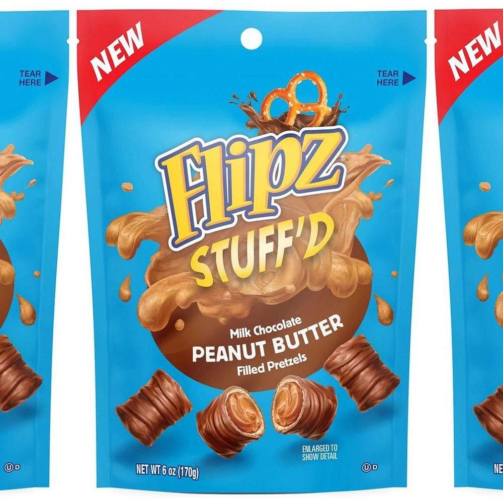 Flipz Stuff'D Milk Chocolate Peanut Butter Filled Pretzels - 6 oz ...