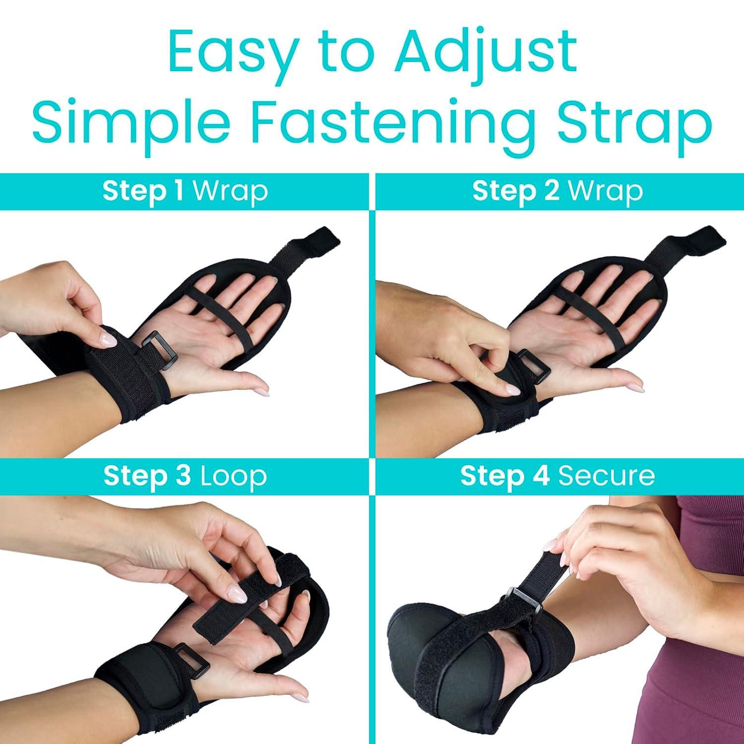 Vive Finger Splint Brace - Stroke Rehabilitation Glove for Elderly ...