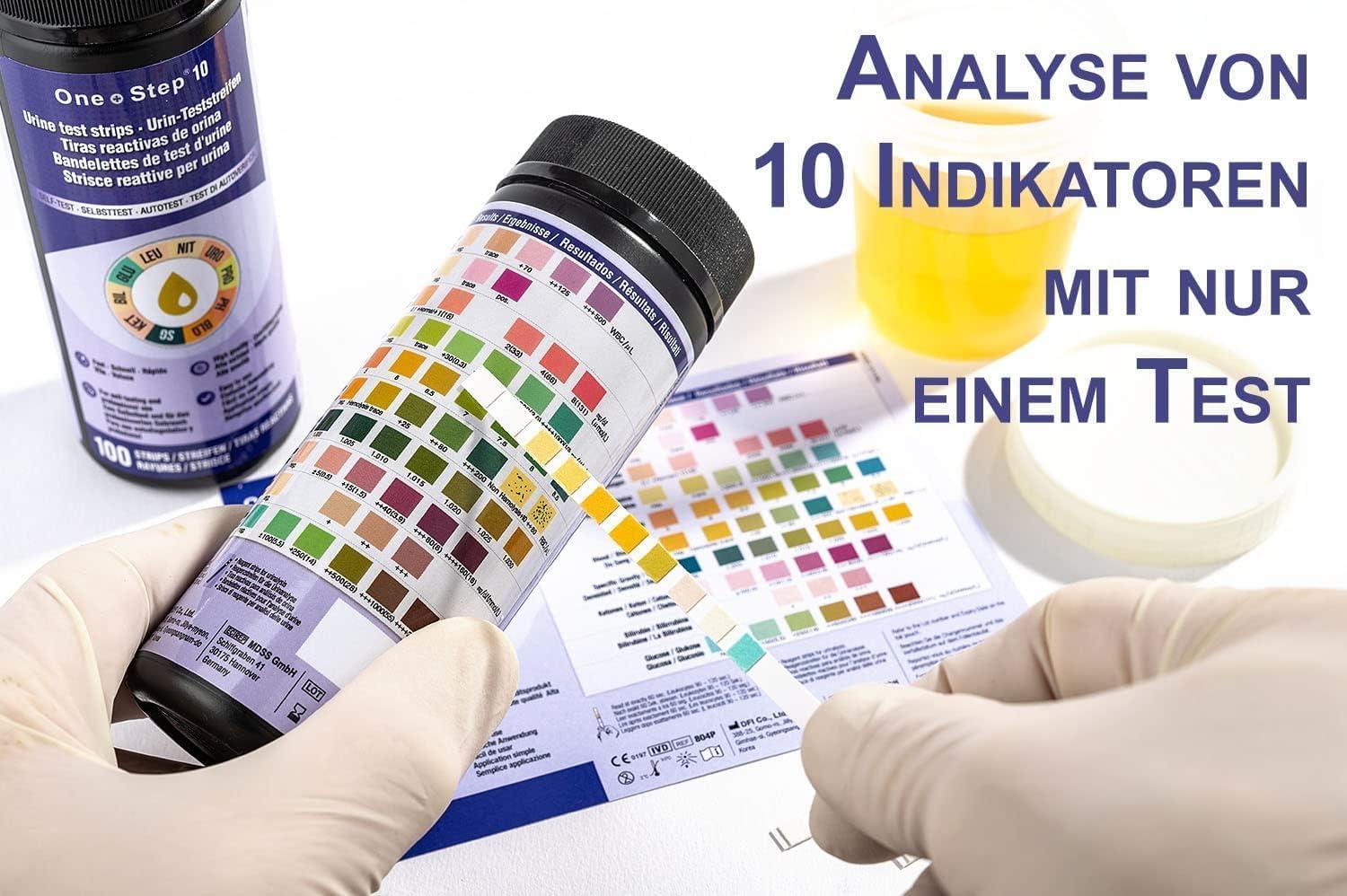 100 One-Step Urine Test Strips for 10 Indicators - Accurate Health ...