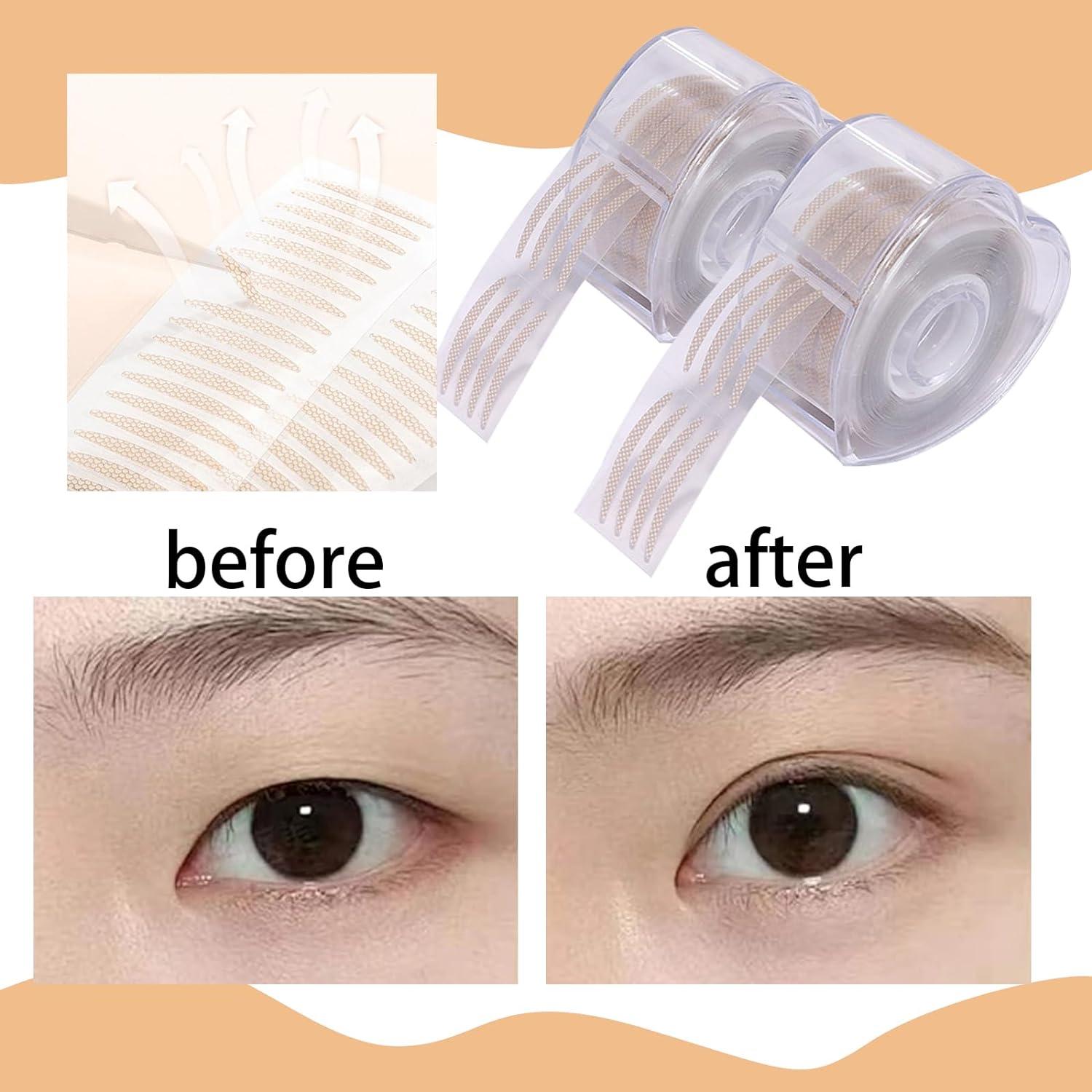 KASESSS 3 Rolls/ 1800 Pcs Eyelid Lift Strips Self-Adhesive Eyelid Tape ...