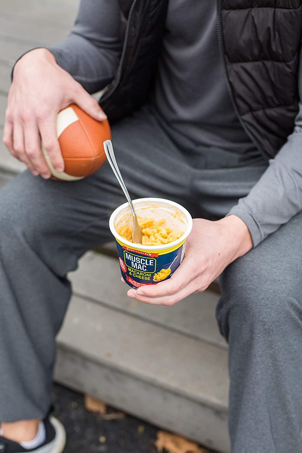 Muscle Mac Microwavable Mega Cups | 20g Protein/Serving | Real Cheese ...