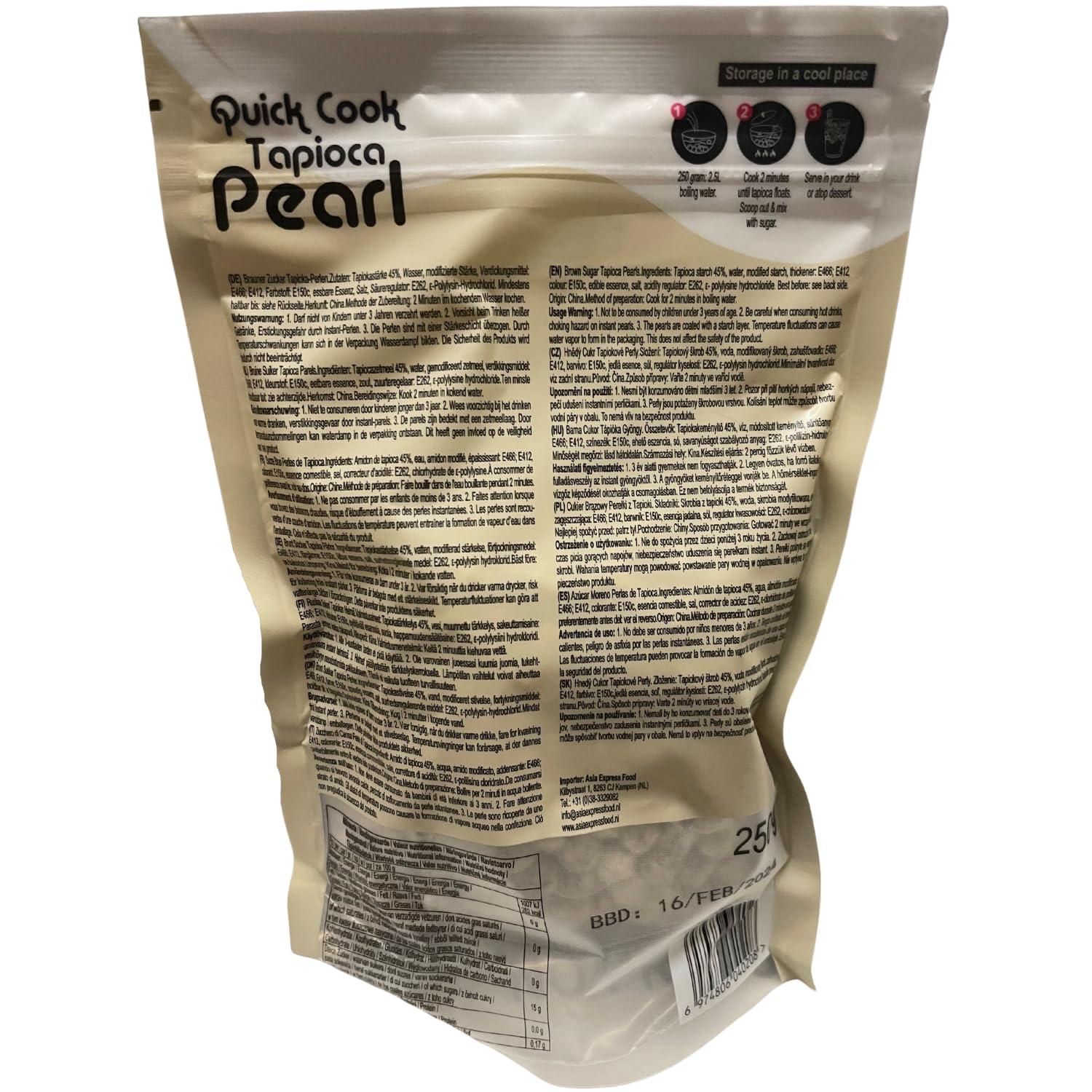 WEJEE Quick Cook Tapioca Pearls - Brown Sugar 250g | Fast Shipping ...