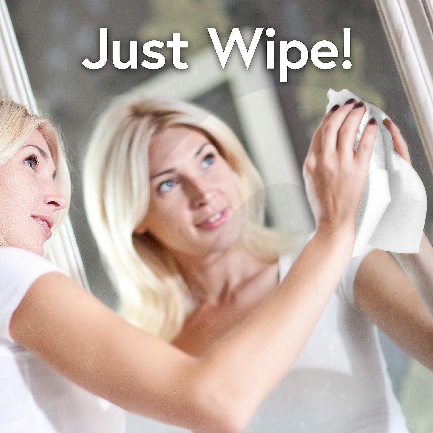 Greenshield Glass & Window Wipes (70 Sheets) Glass & Shiny Surfaces ...