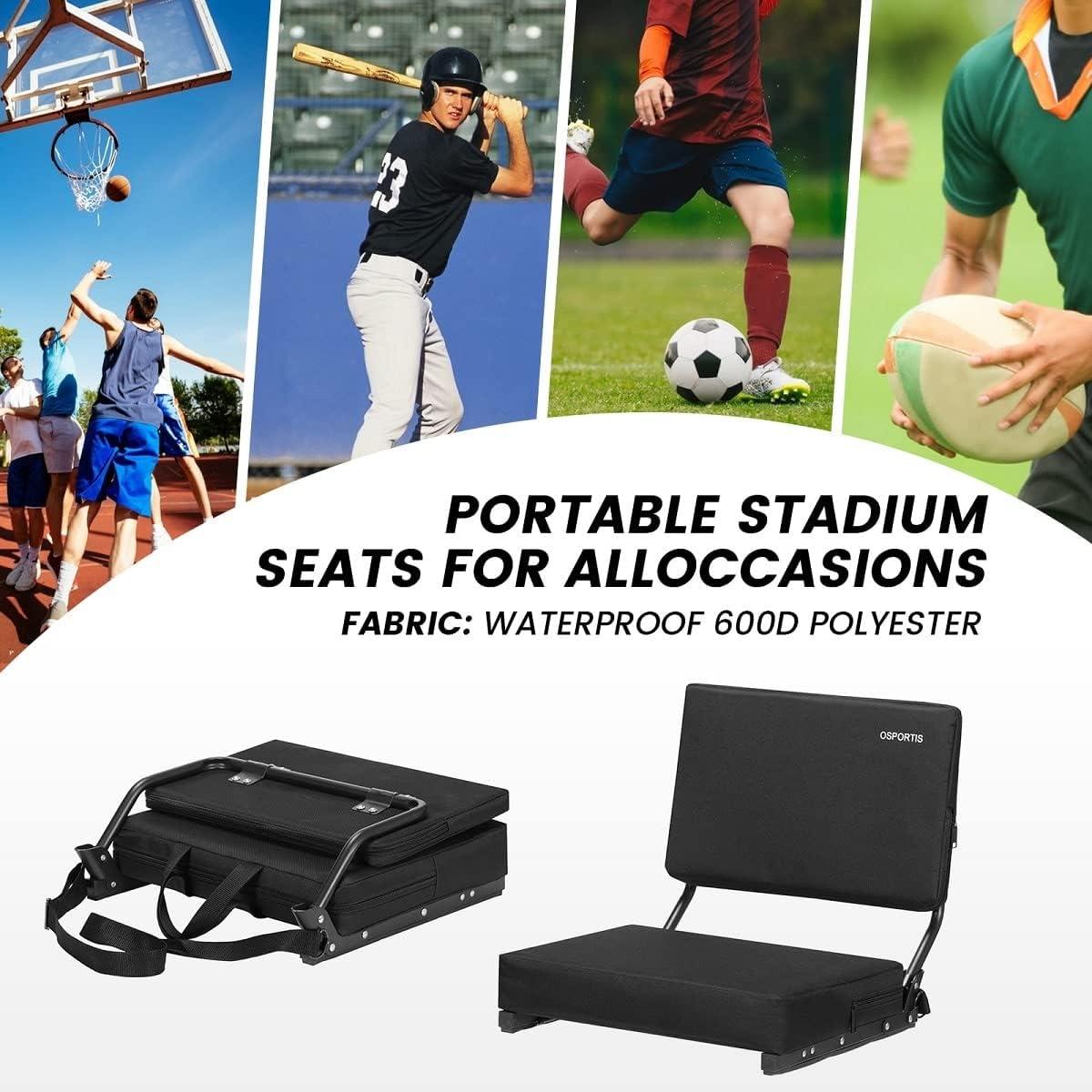 OSPORTIS Stadium Seats for Bleachers Bleacher Seats with Padded Active ...